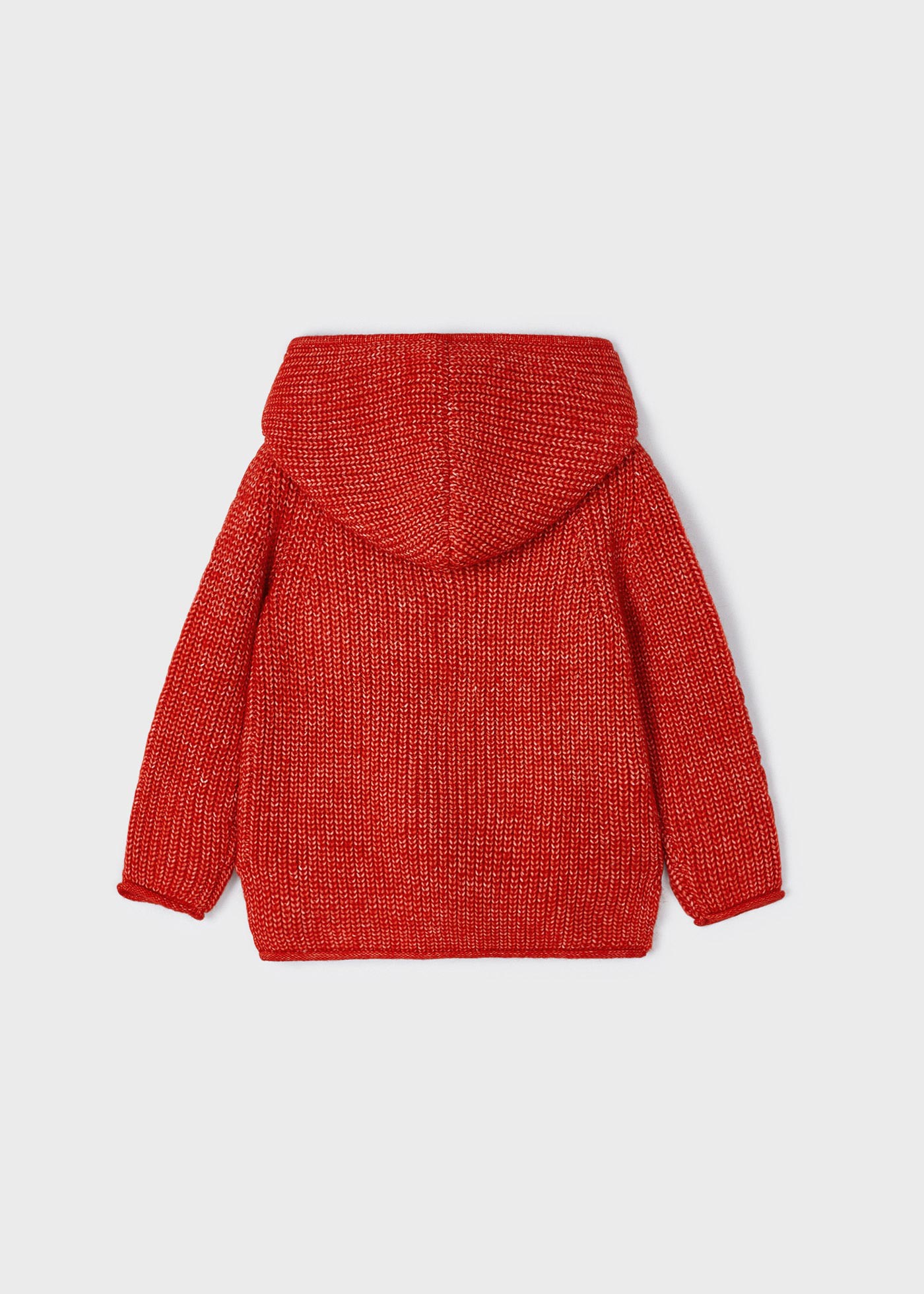Zip-up hooded knit sweater girl | Mayoral
