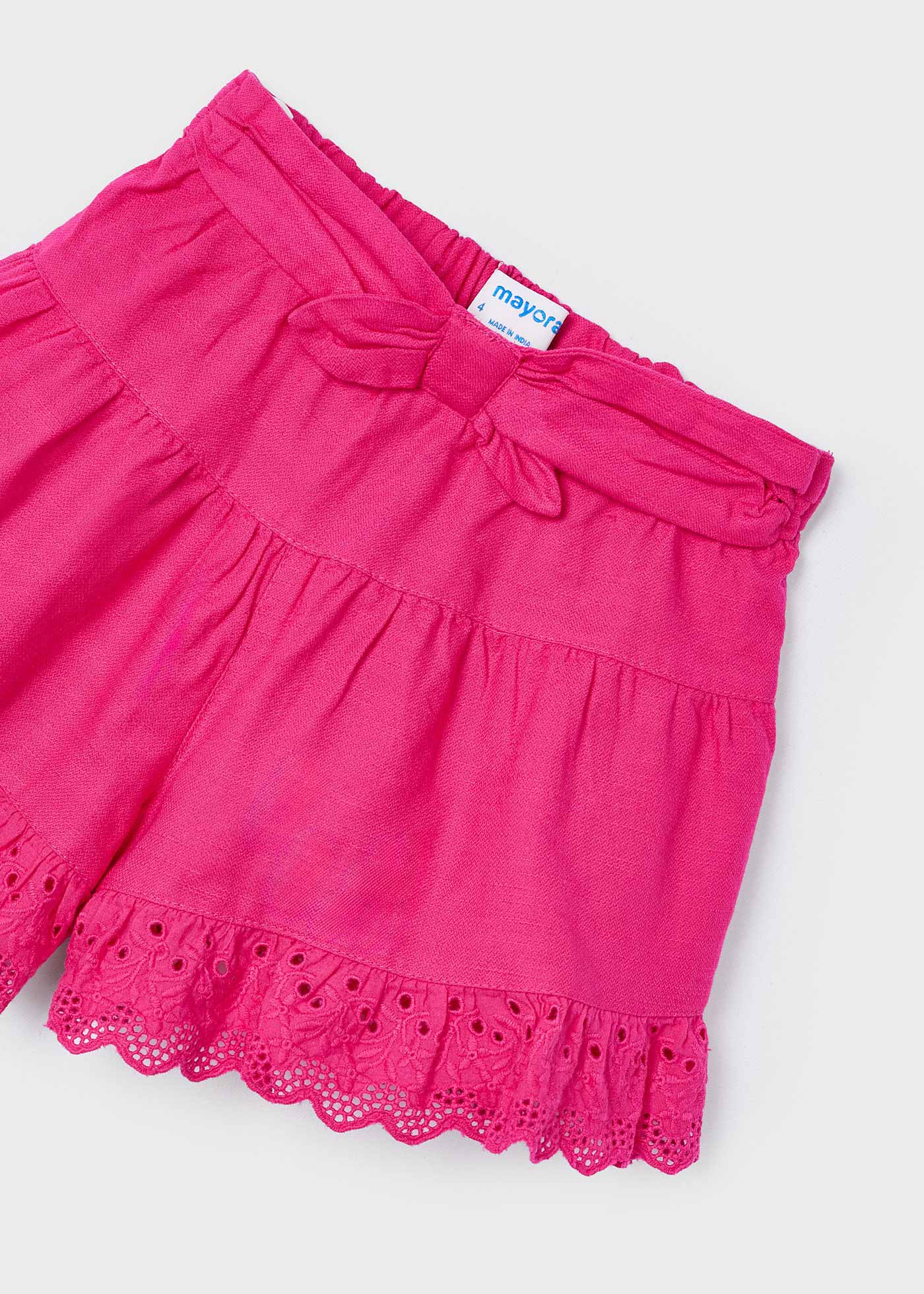 Short volant traforati bambina Fucsia | Mayoral