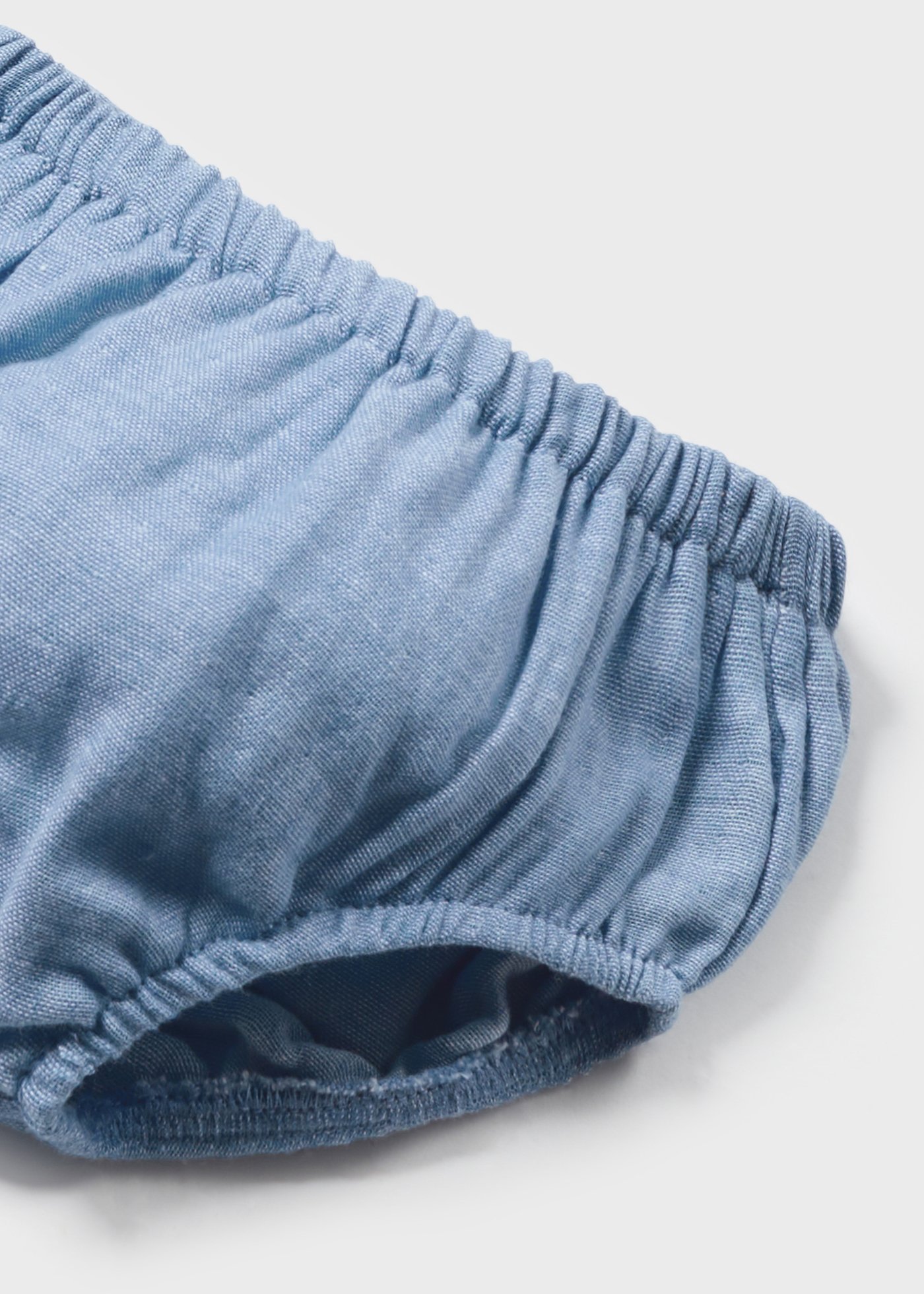 Newborn dress bloomer and headband set Better Cotton Denim | Mayoral