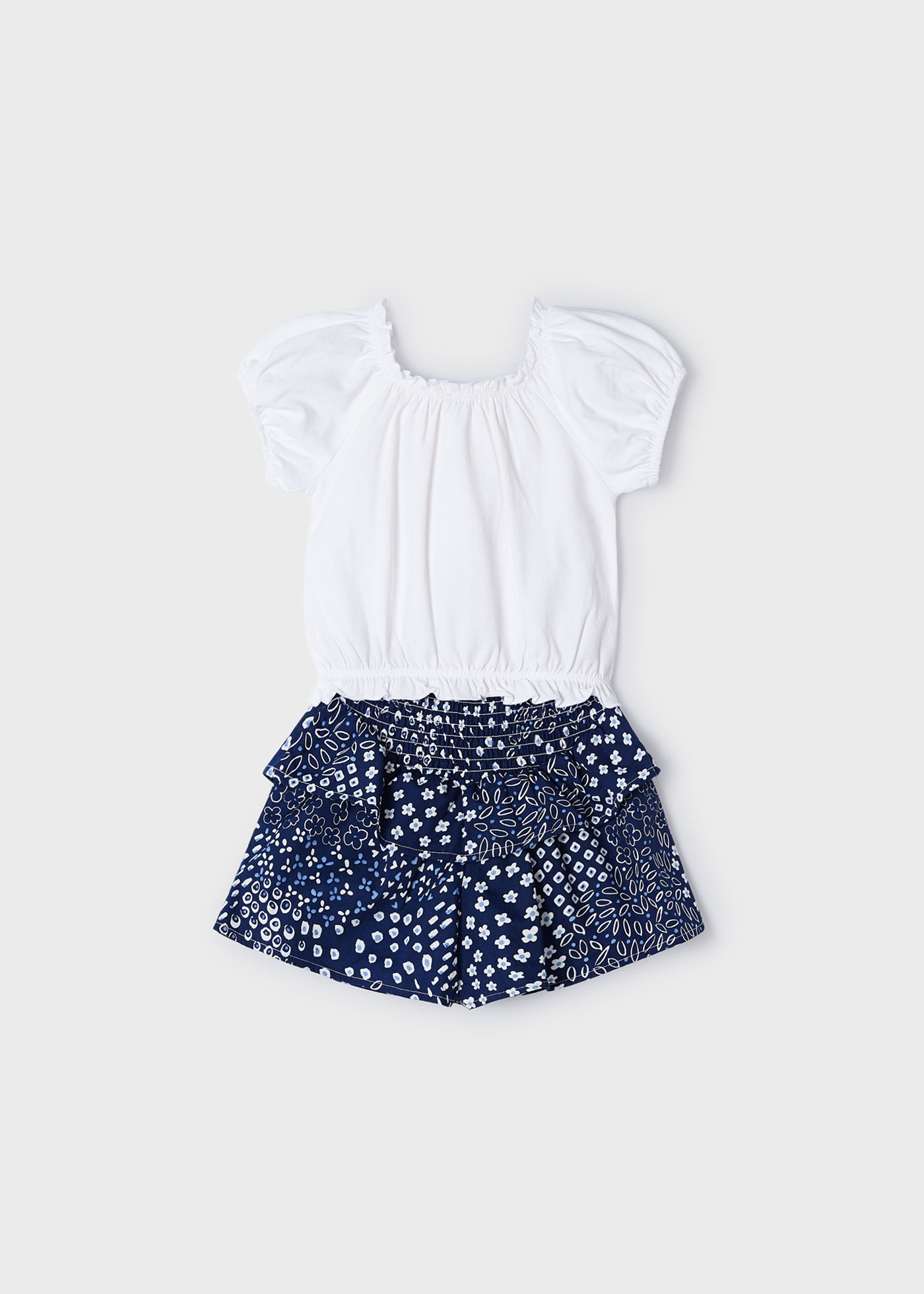 Girls 2-piece ruffled set Ink | Mayoral