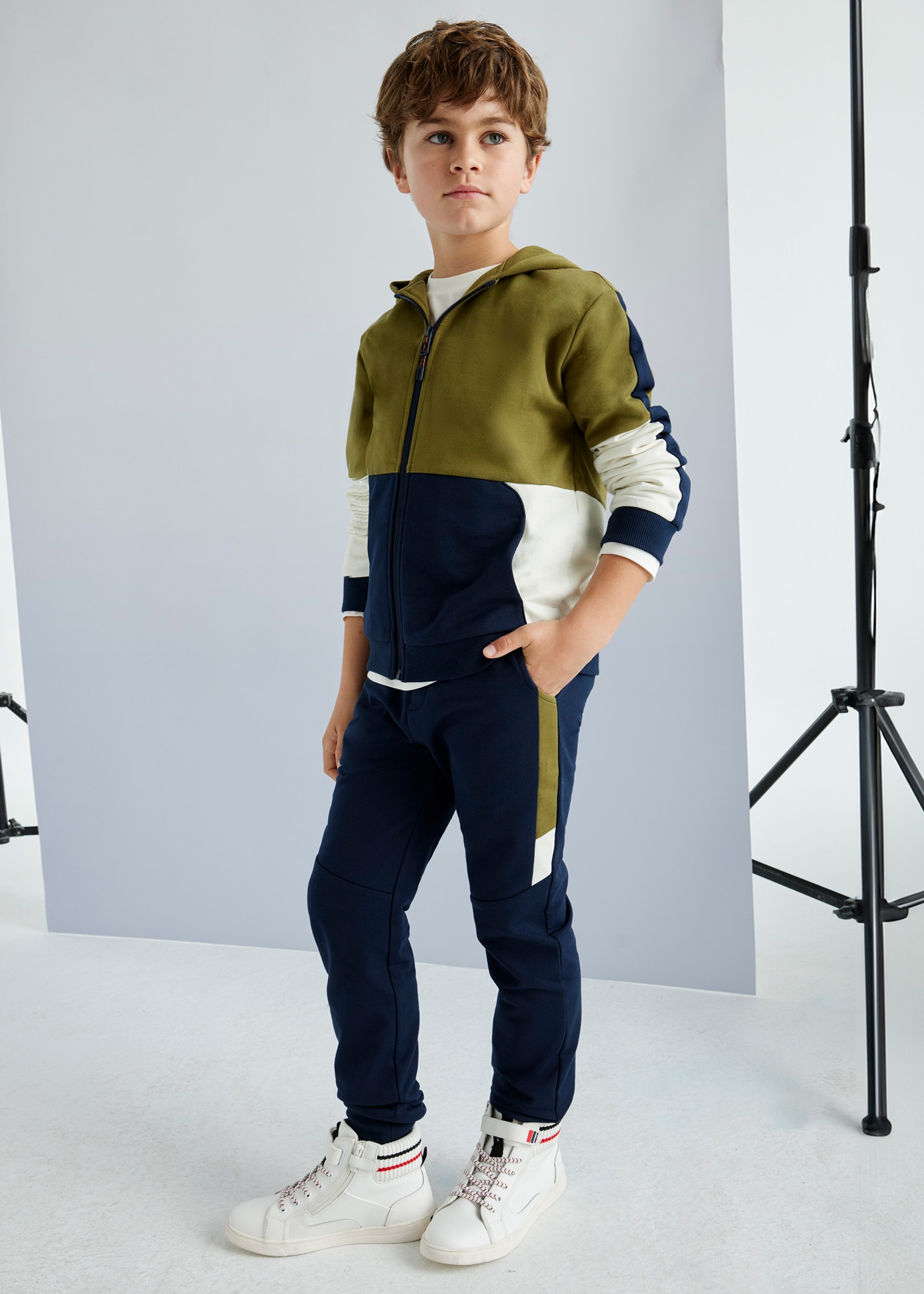 Tracksuit for boys Khaki | Mayoral