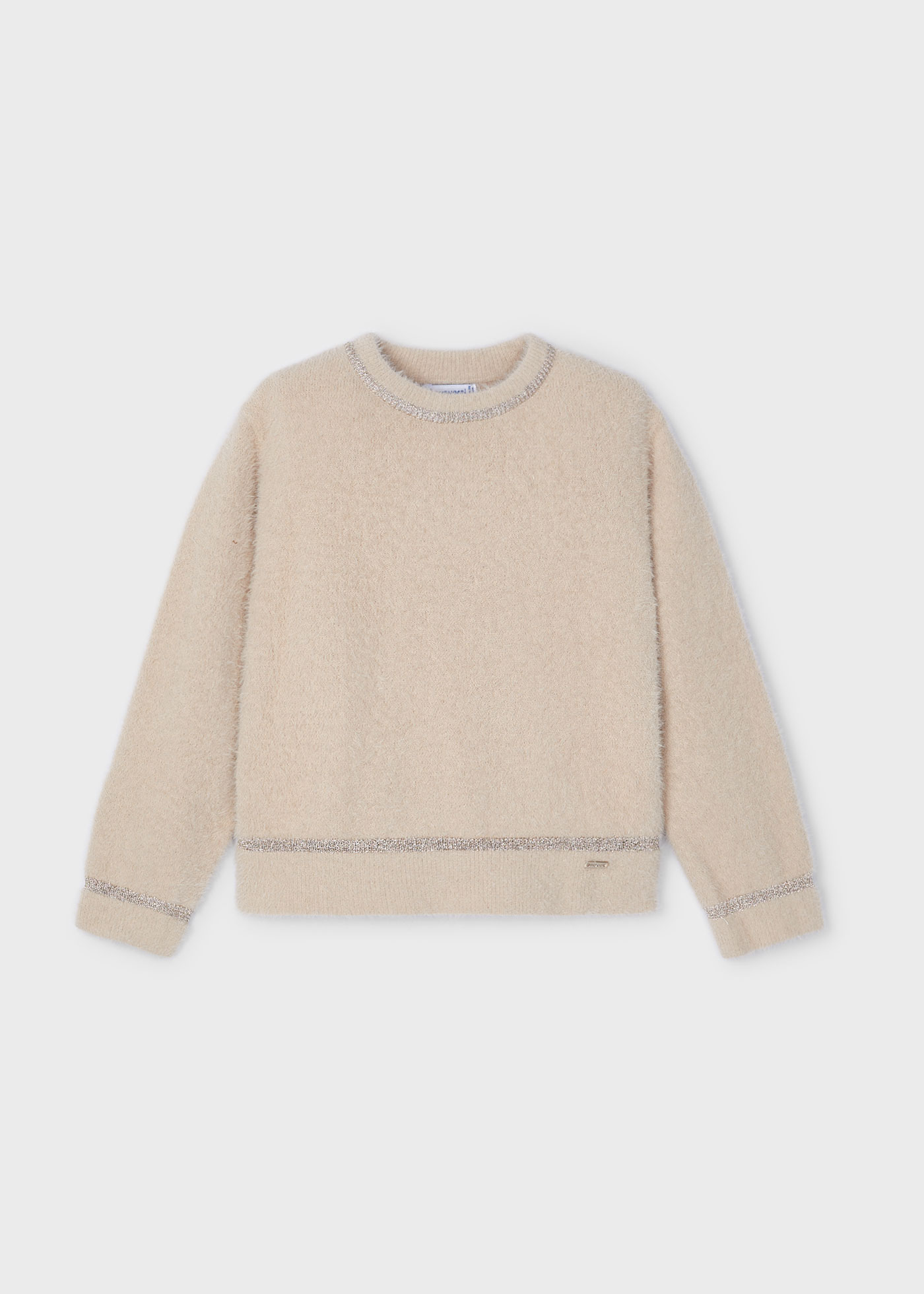 Fuzzy sweater for girls Sand | Mayoral