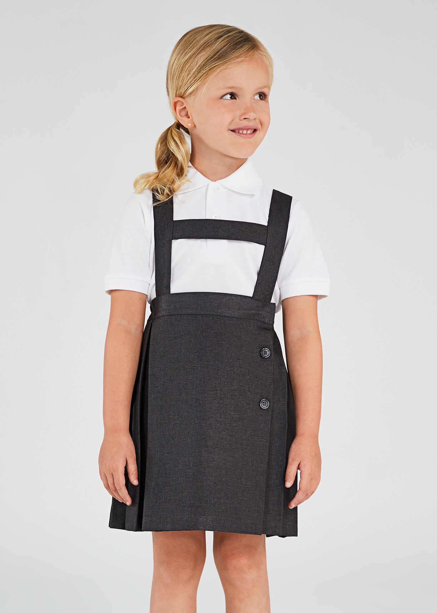 Falda escolar tirantes Gris | Mayoral