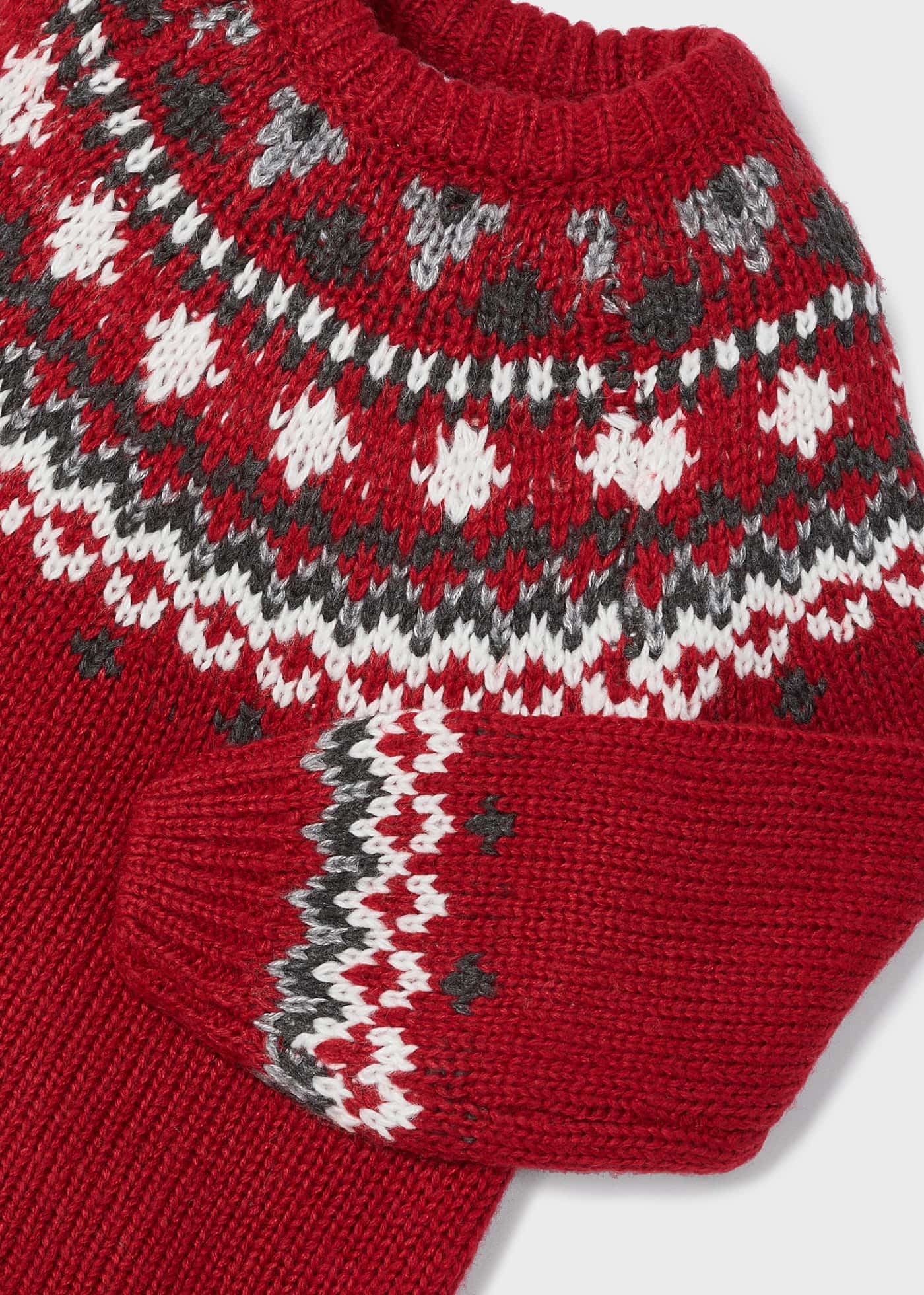 Pullover Jacquard für Mädchen Rot | Mayoral