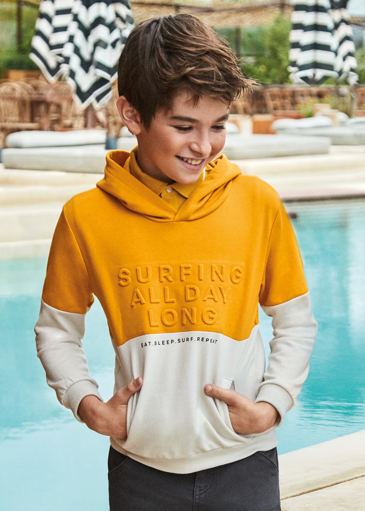 Felpa cotone ragazzo Curry | Mayoral