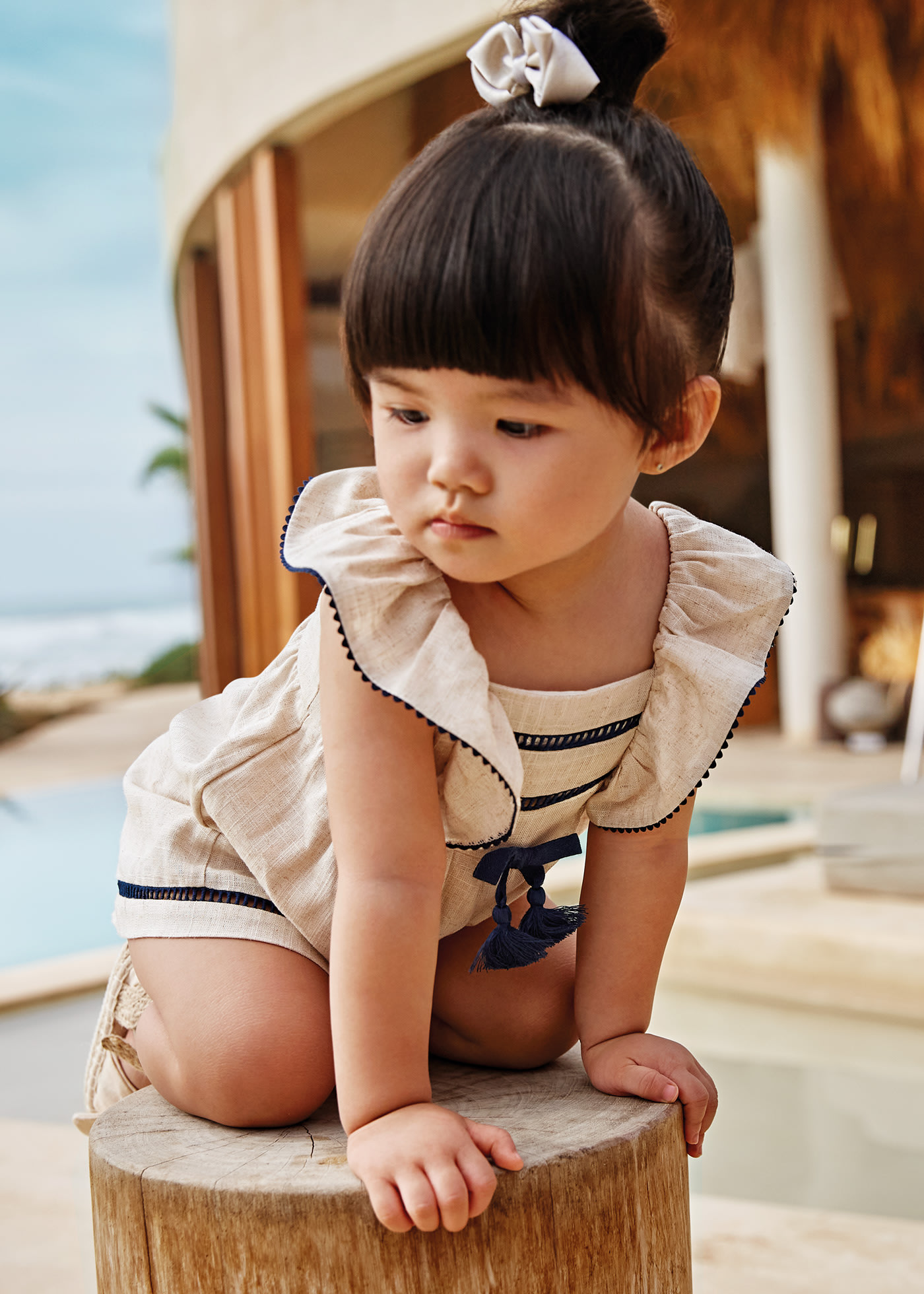 Combinaison en lin pour bébé Lin | Mayoral