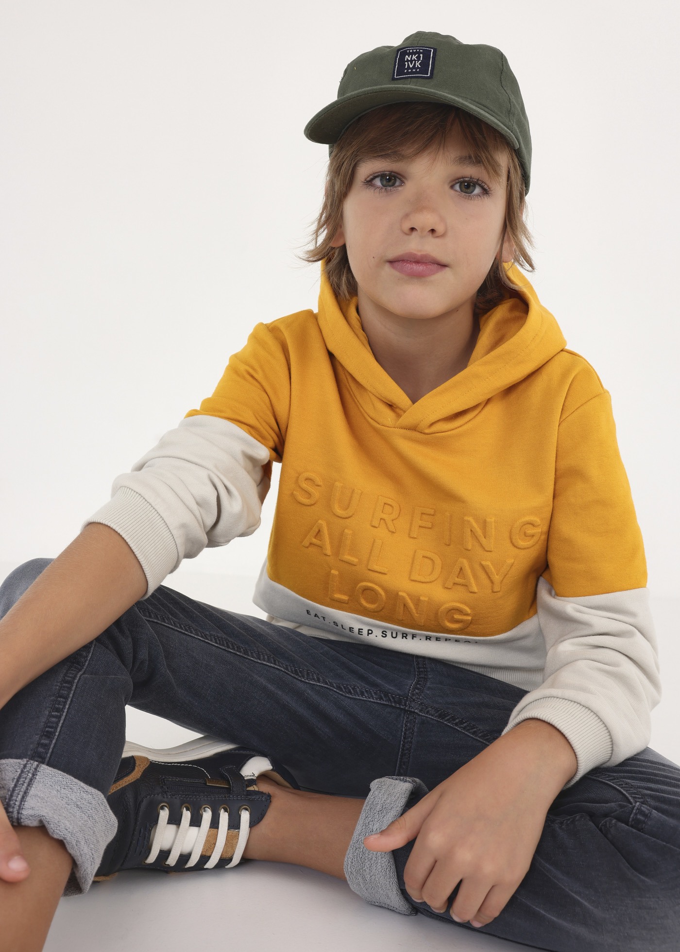 Felpa cotone ragazzo Curry | Mayoral