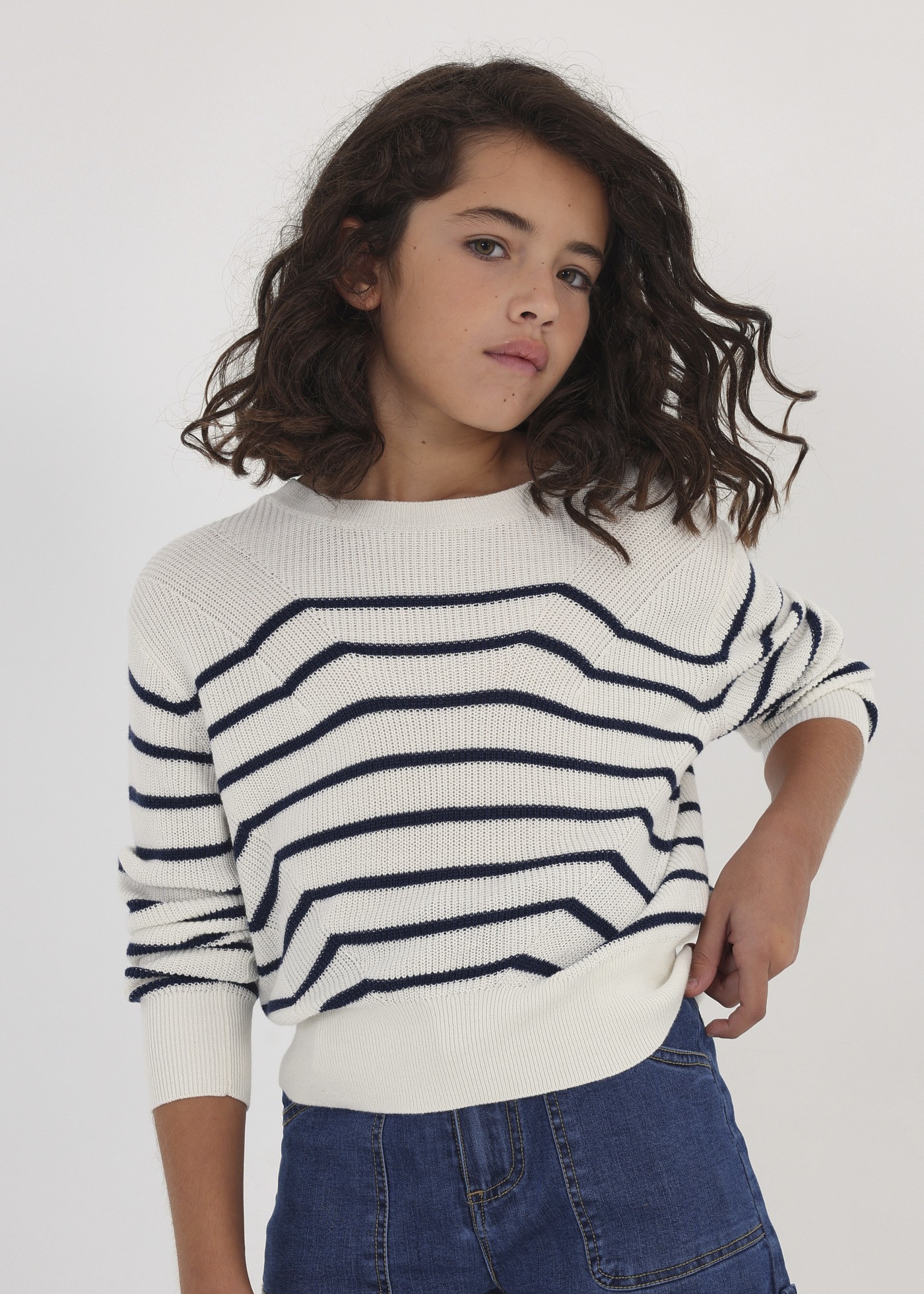 Pullover Teenager Mädchen Crema-Marino | Mayoral