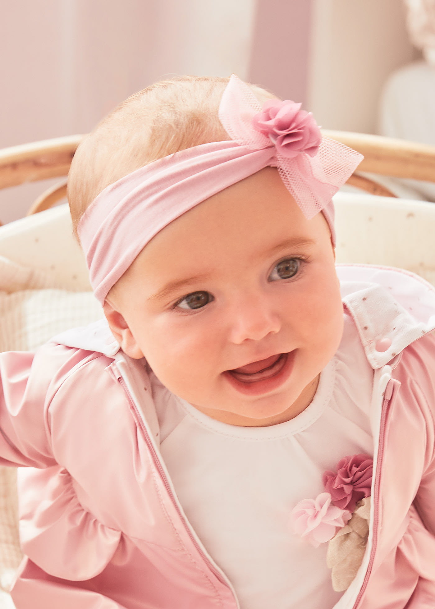 Fascetta con fiocco neonata Rosa | Mayoral