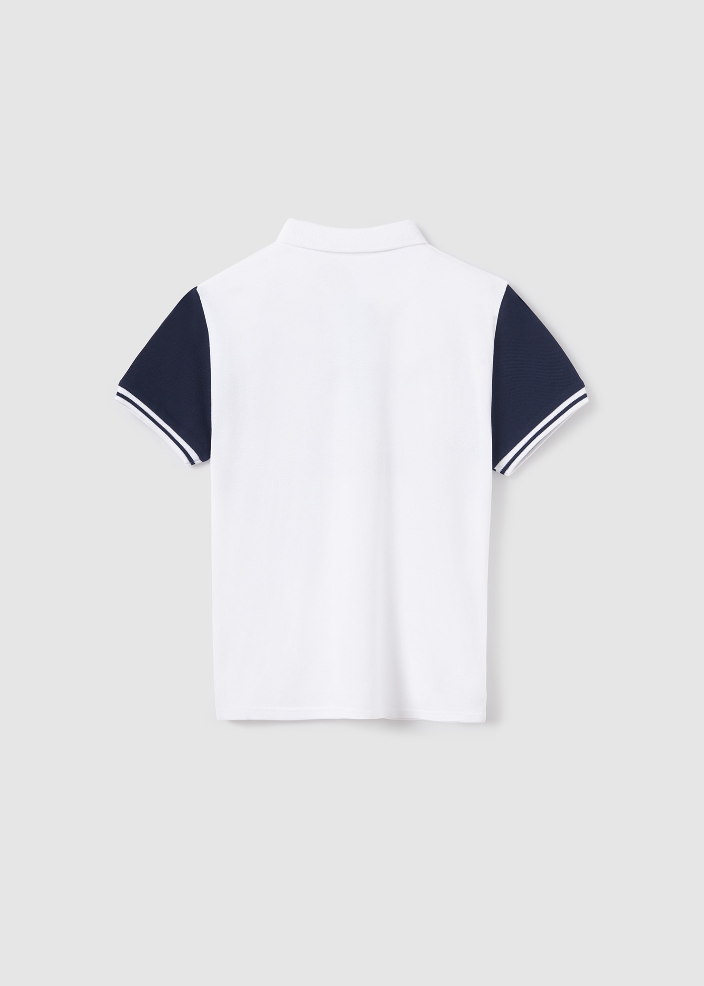 Polo granito mangas combinadas chico Blanco | Mayoral