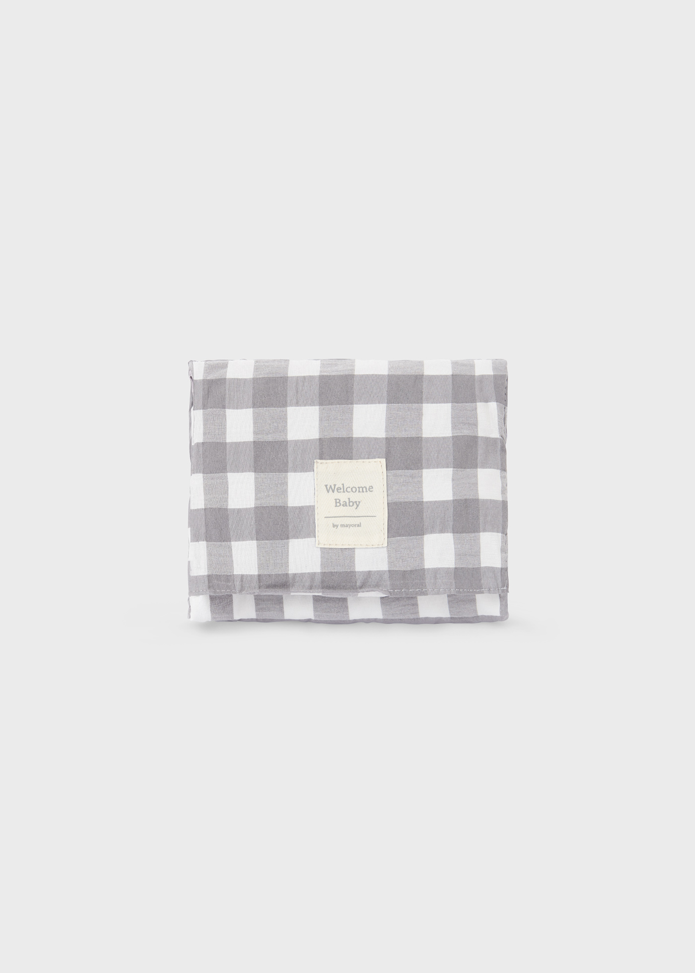 Baby Vichy Print Changing Mat Charcoal | Mayoral