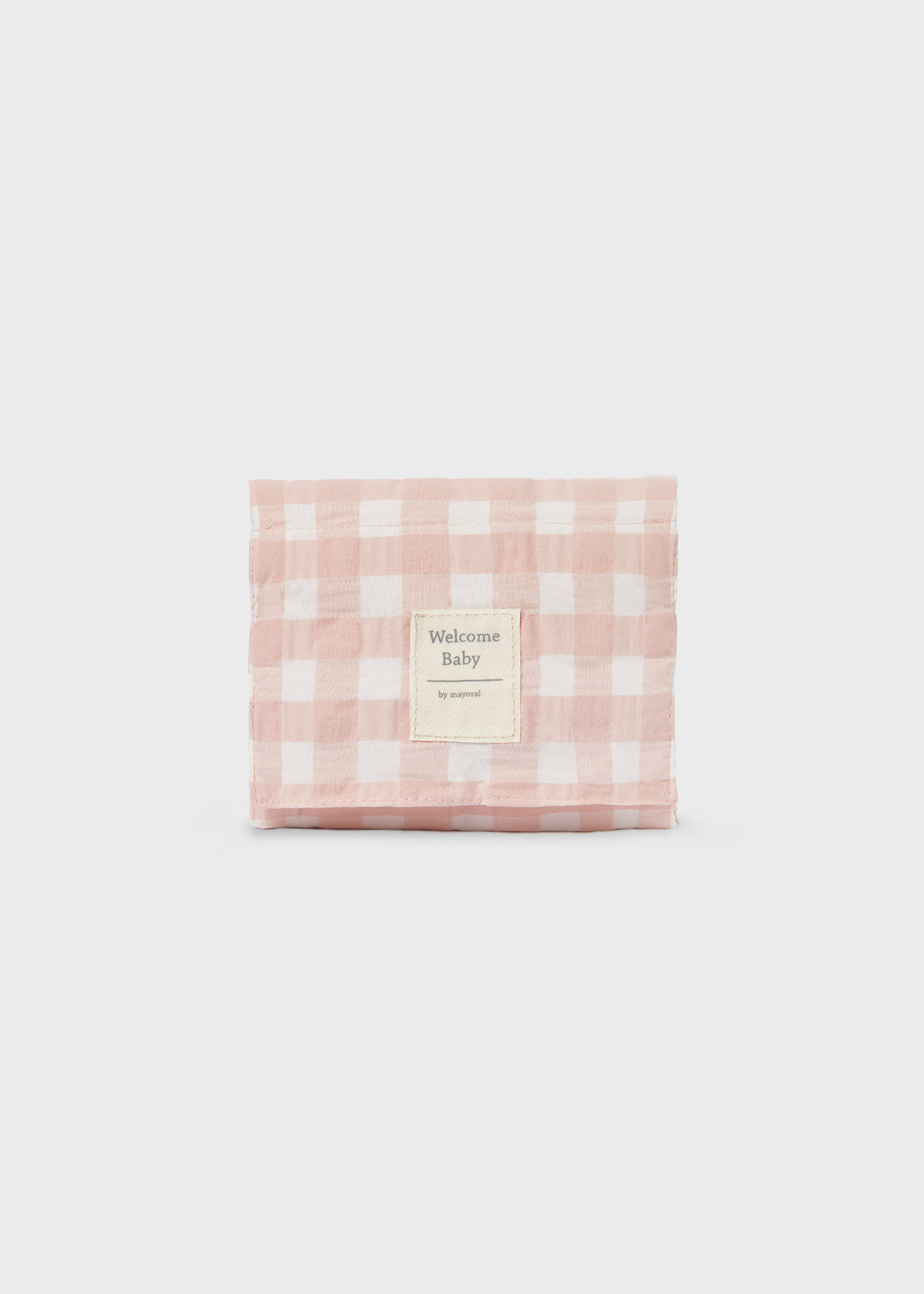Baby Vichy Print Changing Mat Light pink | Mayoral