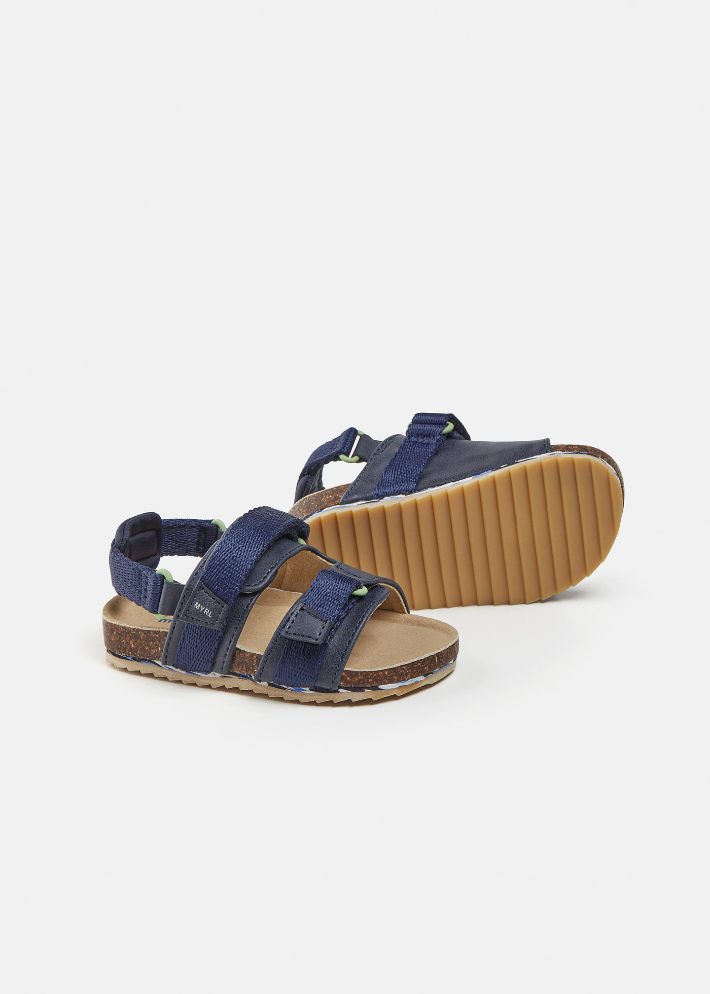 Sandalia con suela de color para bebé | Mayoral