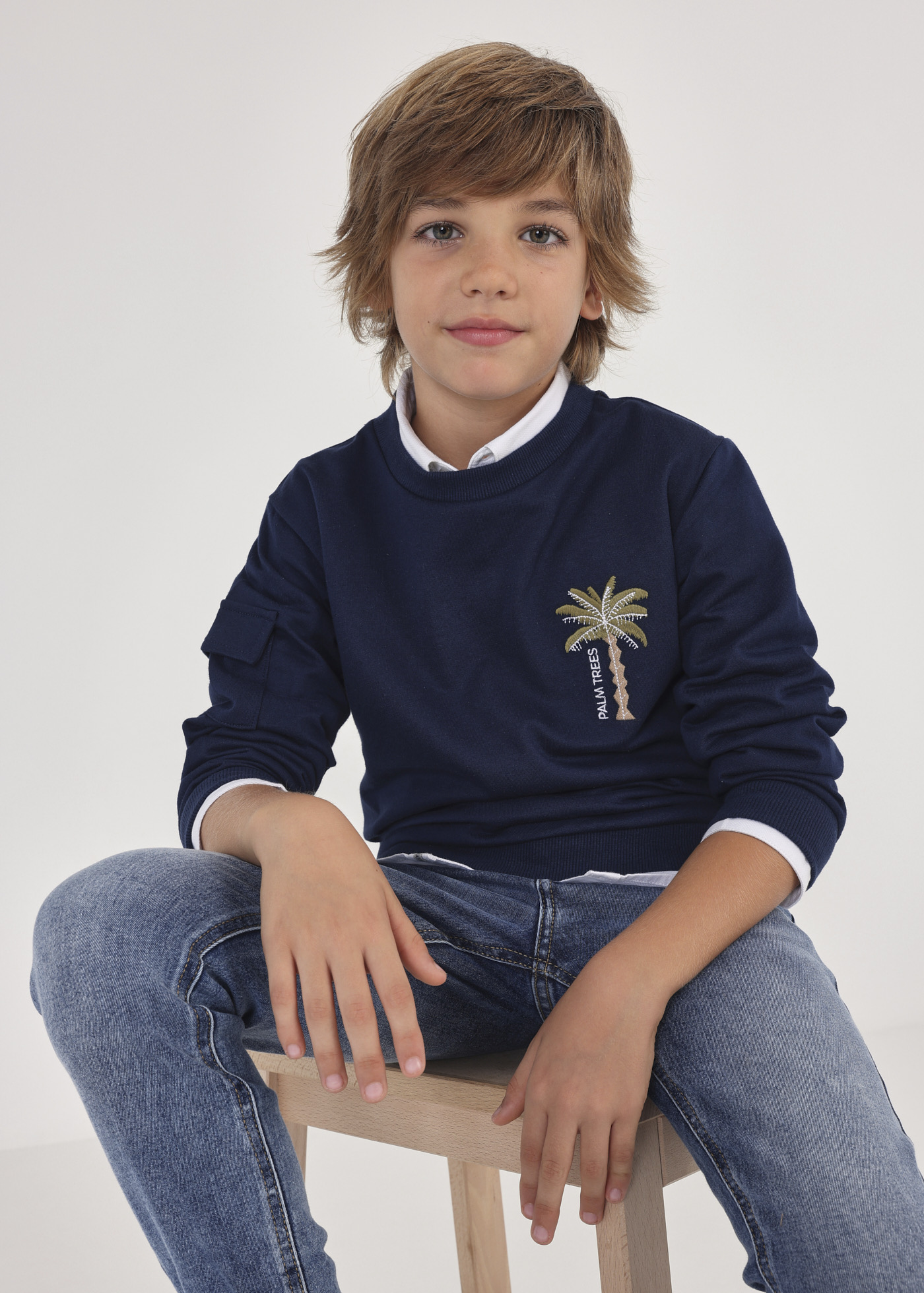 Cotton Sweatshirt with Motif Boy | Mayoral
