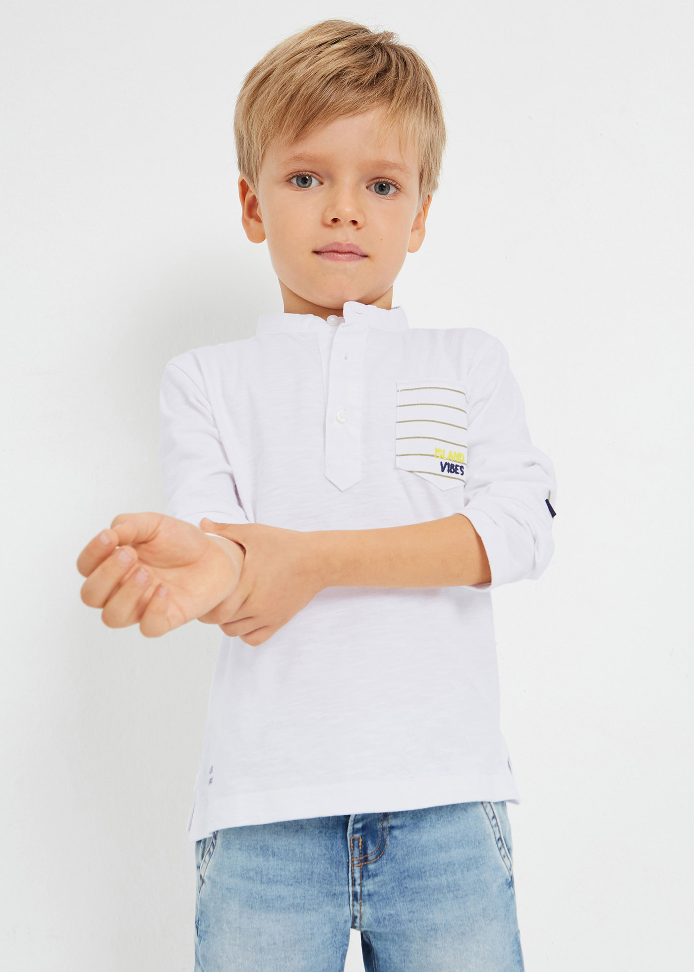 Grandad collar Polo shirt boy | Mayoral