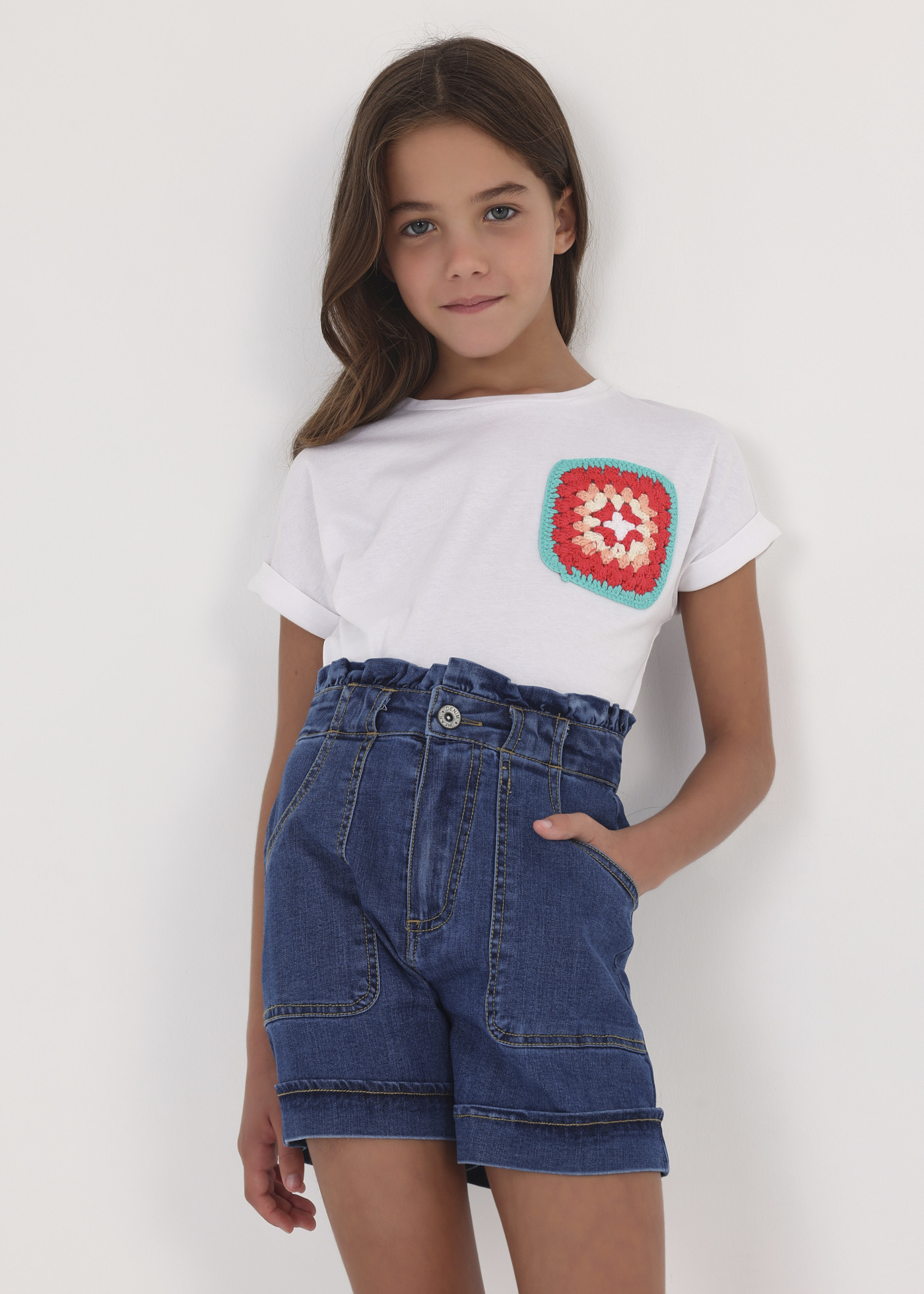 Playera manga corta de algodón sostenible para chica | Mayoral