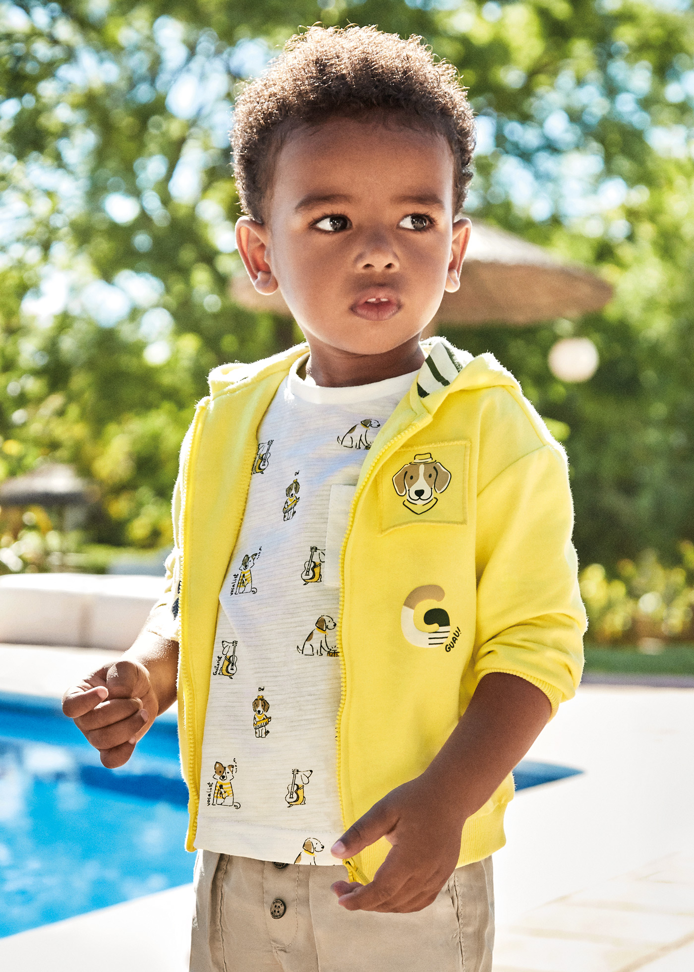 Interactive print hoodie baby | Mayoral