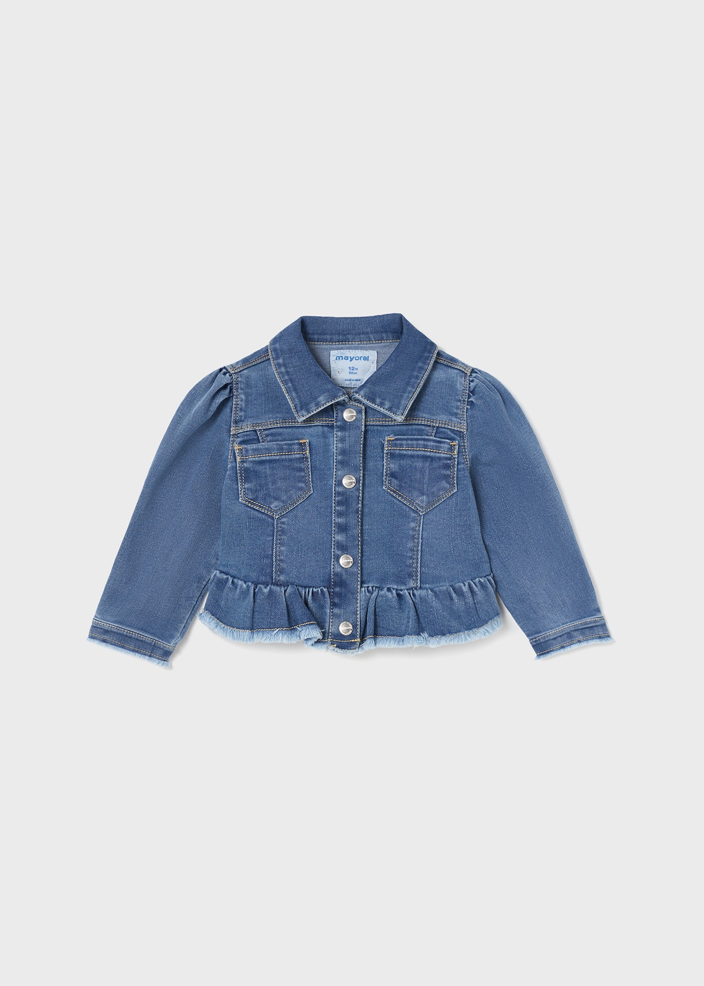 Denim Jacket Ruffled Bottom Baby | Mayoral