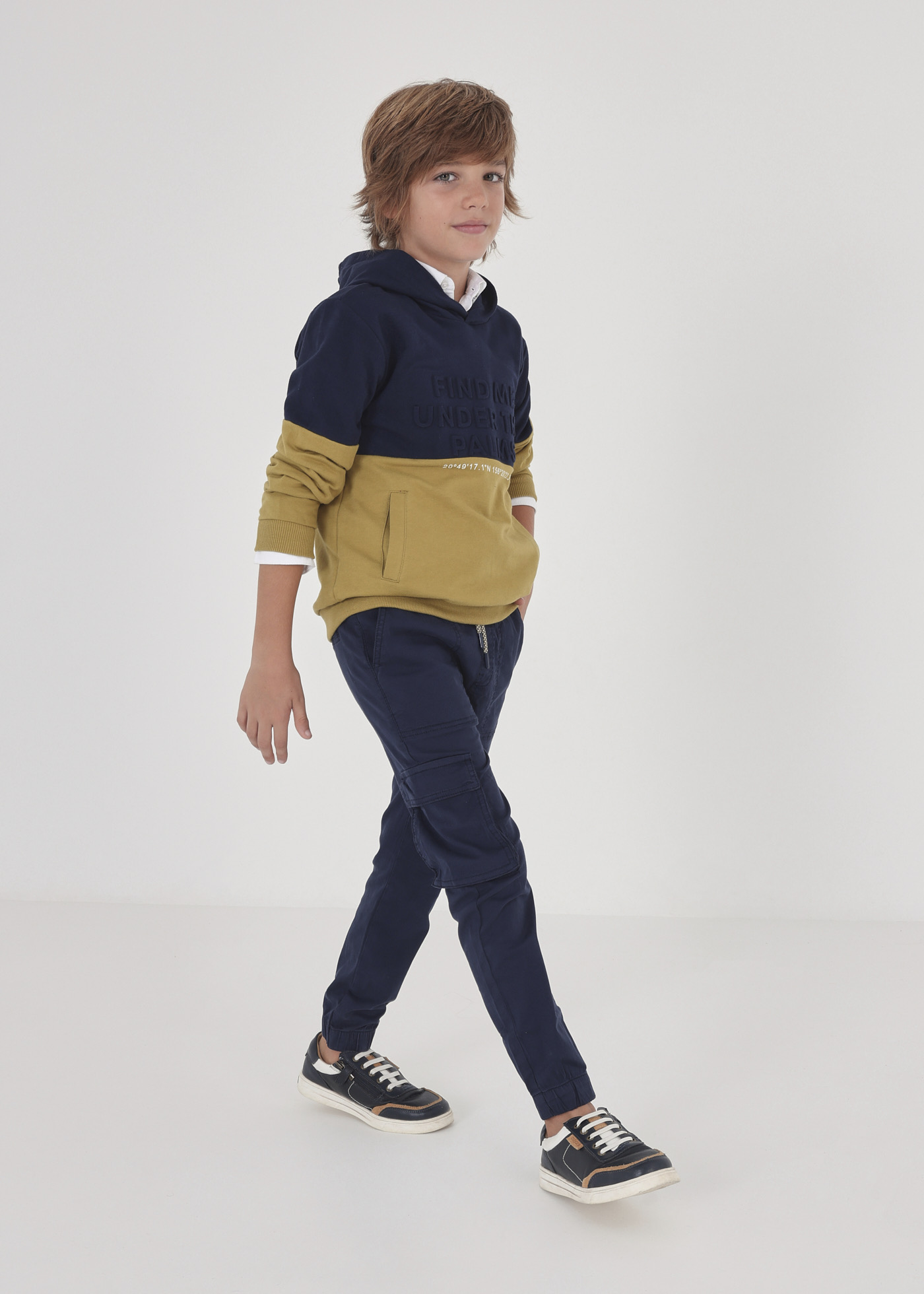 Sustainable Cotton Long Jogger Pants Boy | Mayoral