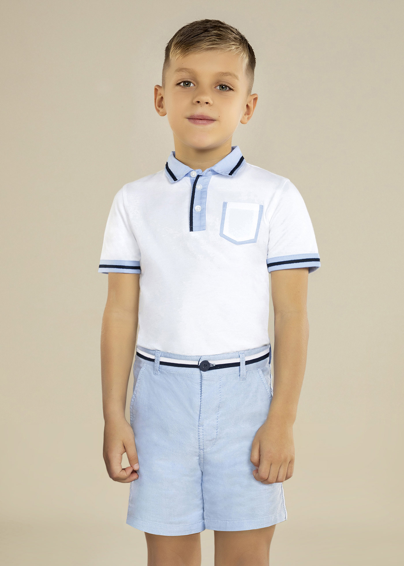 Бермуди oxford от устойчив памук за момче | Mayoral