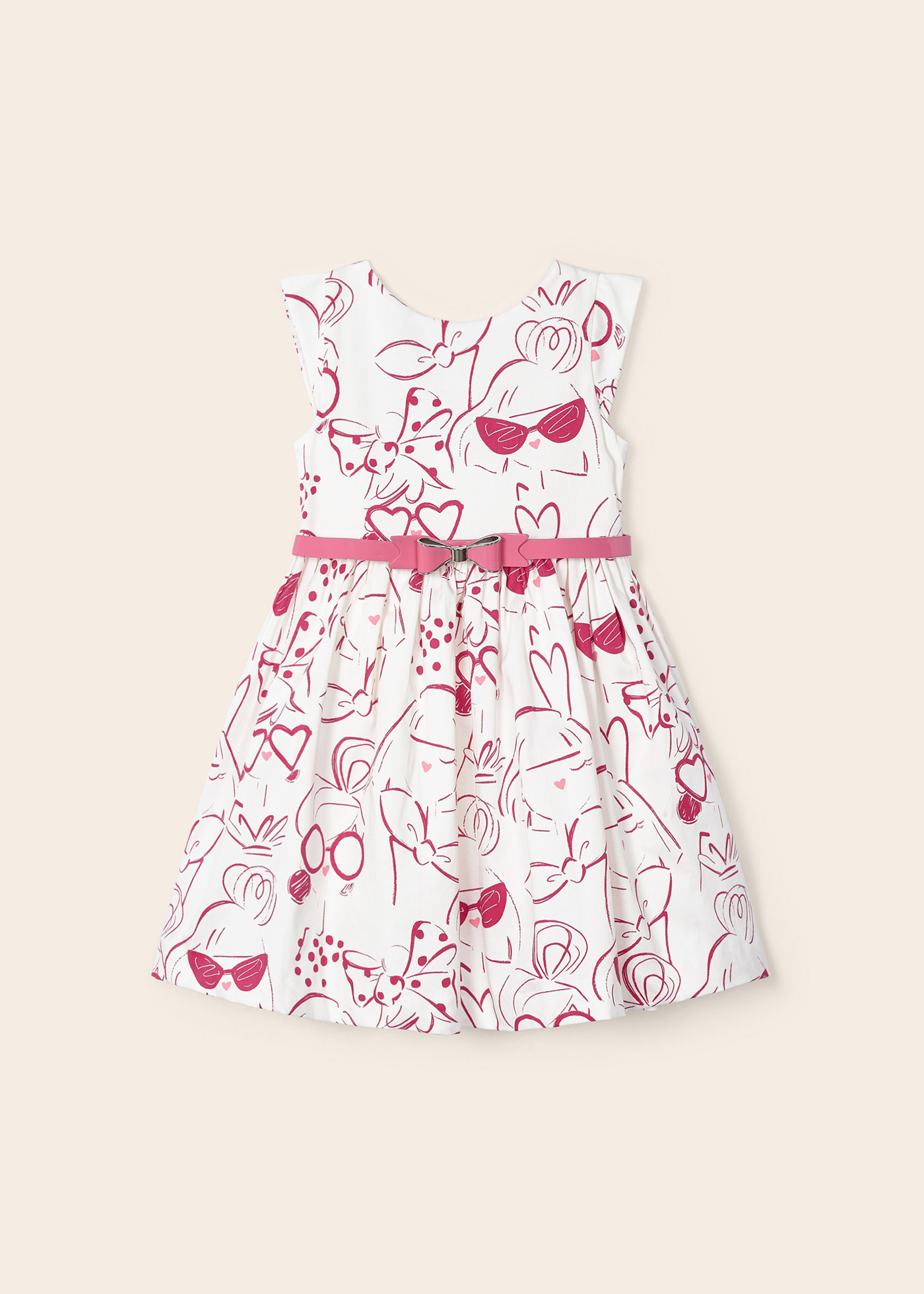 Rochie imprimata curea din bumbac pentru fetita | Mayoral