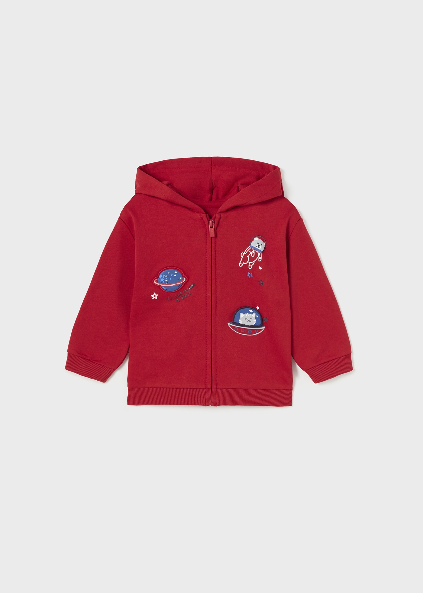 Baby zip-up hoodie lift the flap | Mayoral