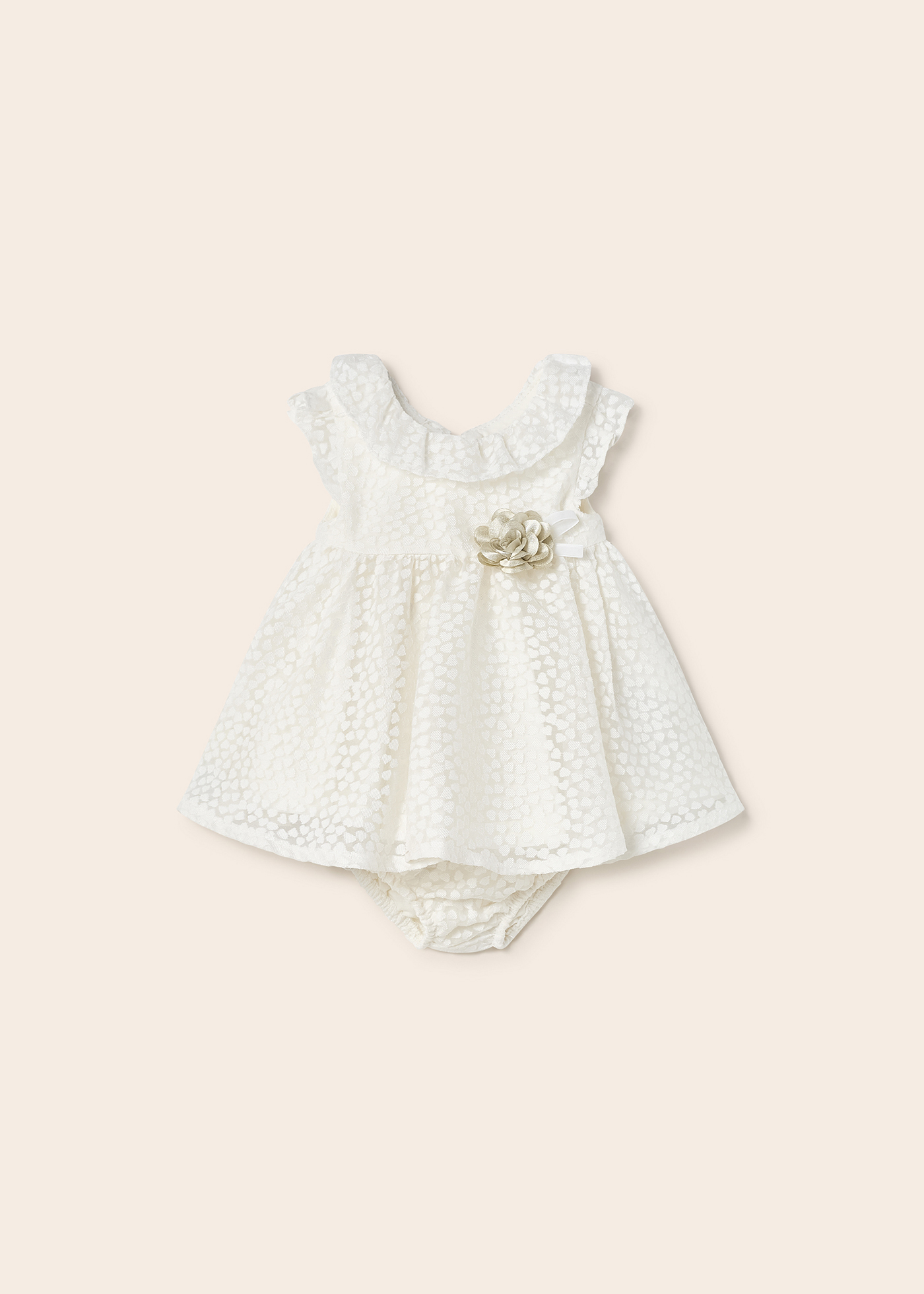 Ceremony dress with nappy cover newborn | Mayoral