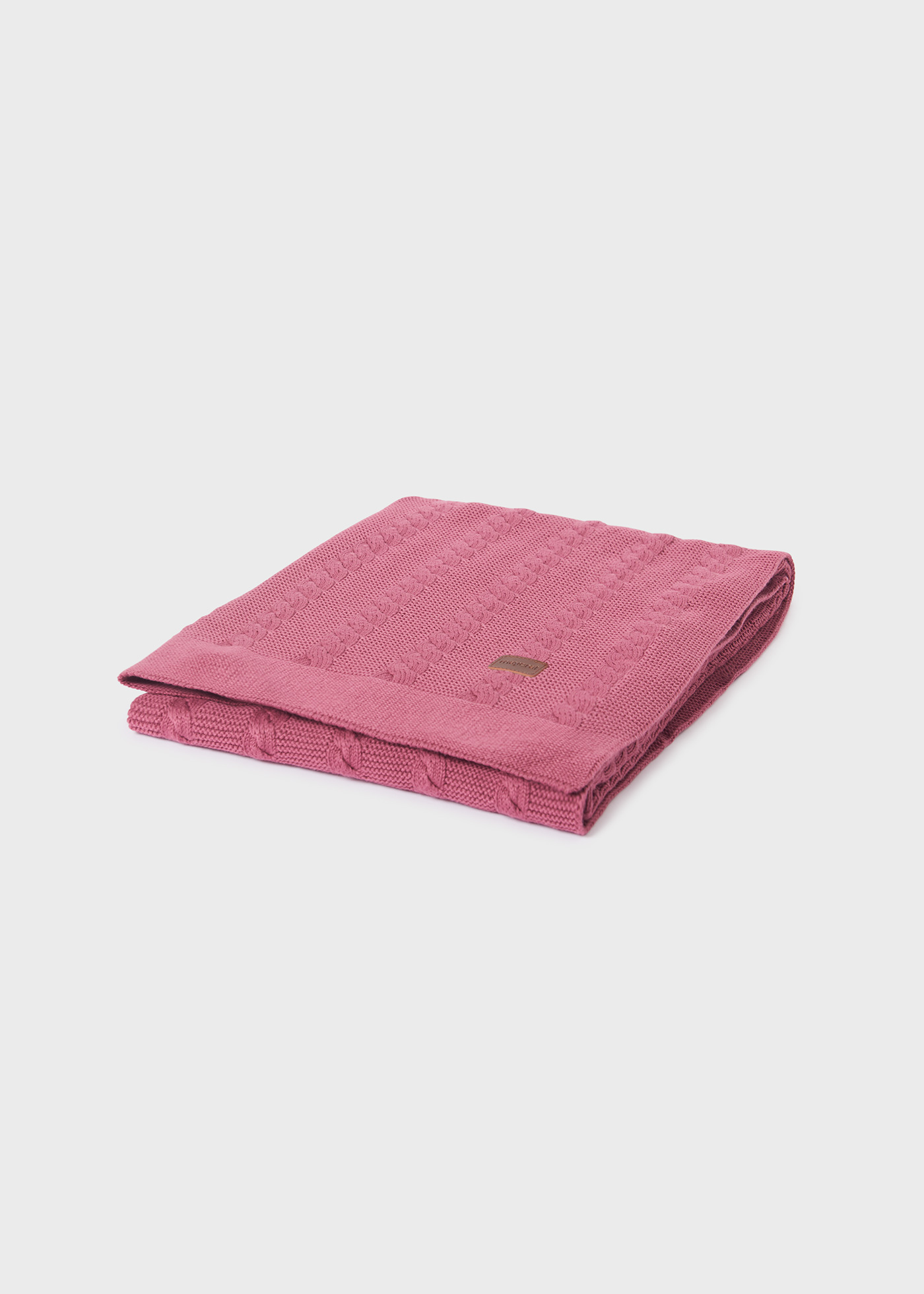 Manta tricot Better Cotton bebé Berenjena | Mayoral Manta tricot Better Cotton bebé Berenjena | Mayoral