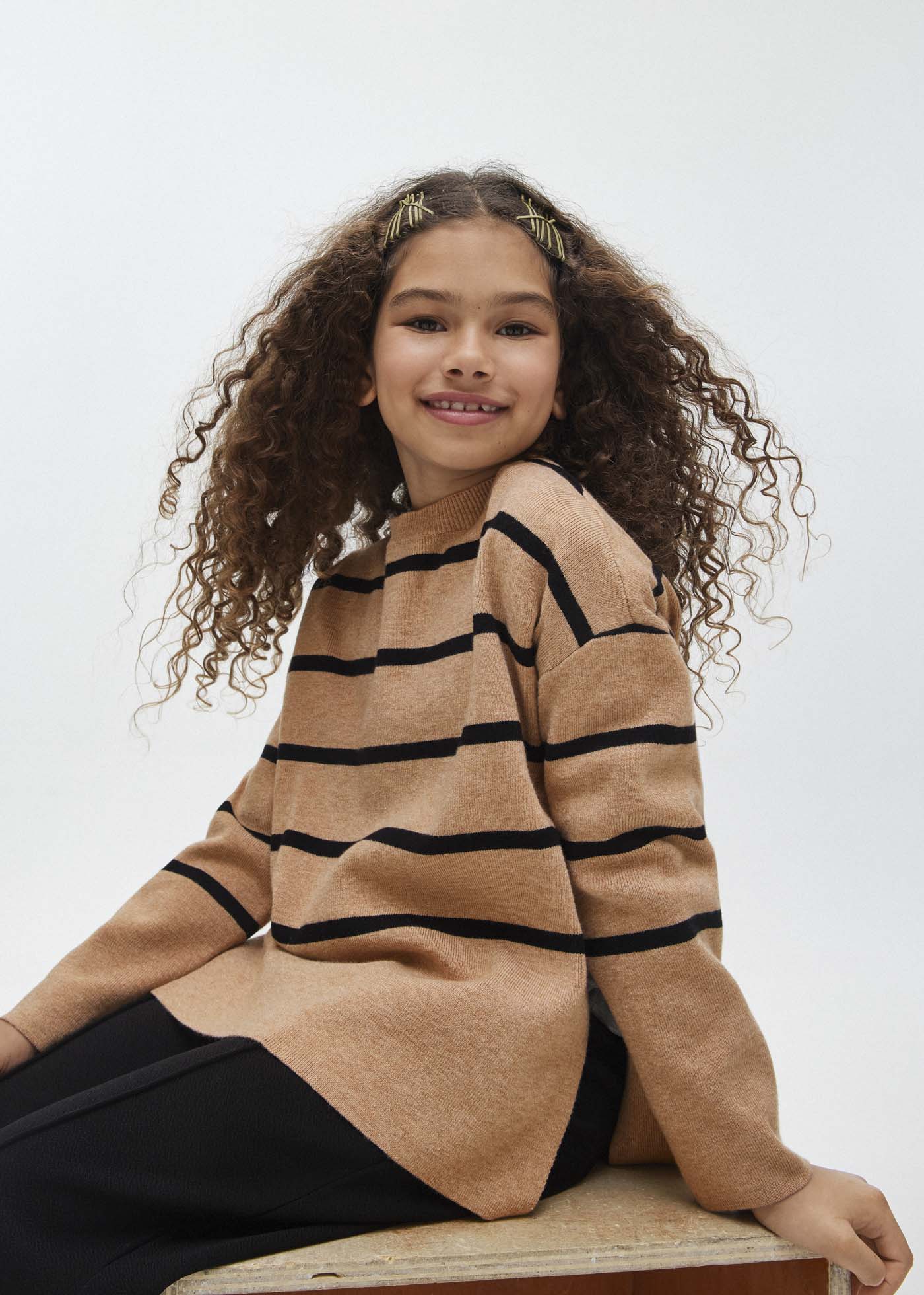 Striped knit sweater girl | Mayoral