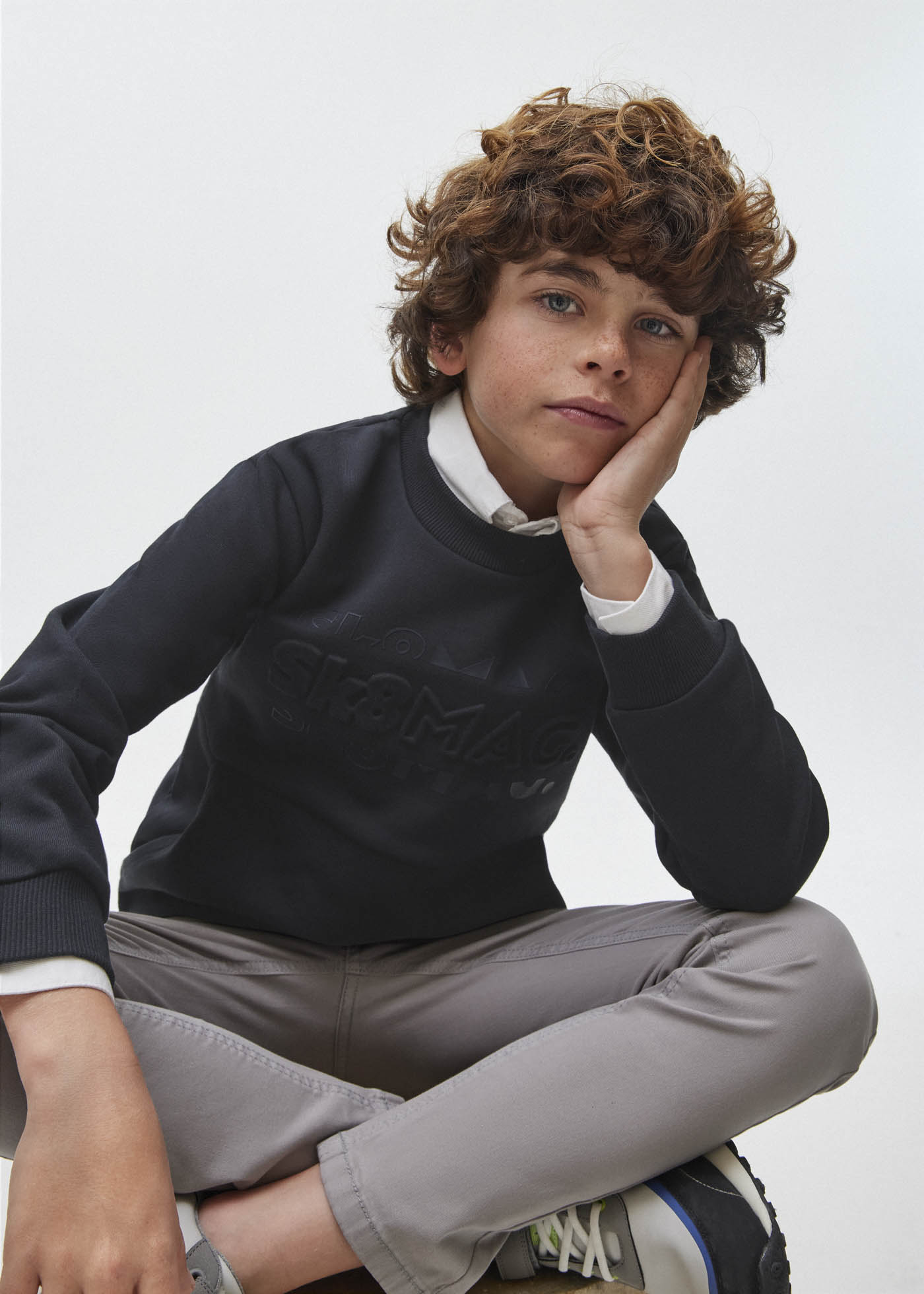 Boy embossed jumper | Mayoral