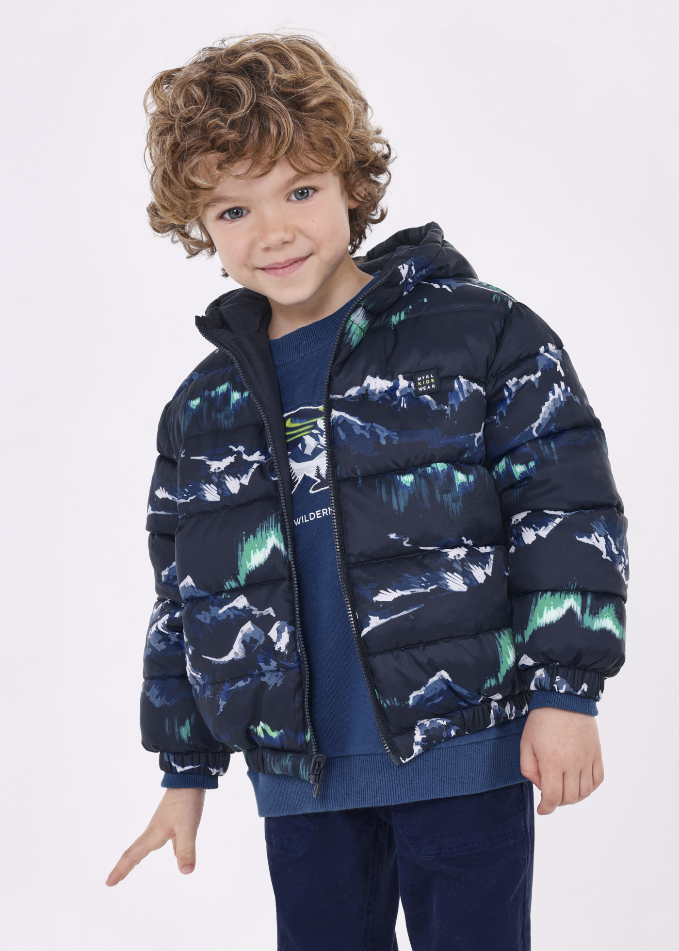 Boy reversible water repellent jacket | Mayoral