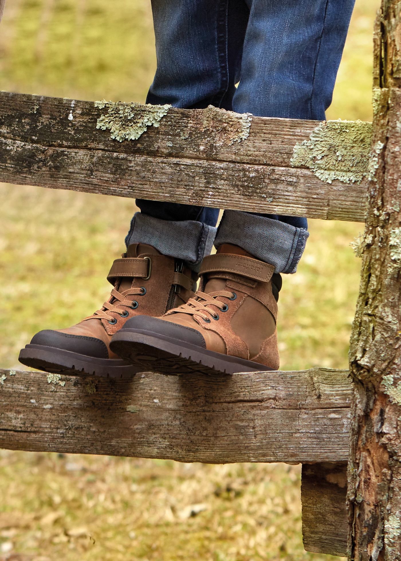 Lace up leather boots boy | Mayoral