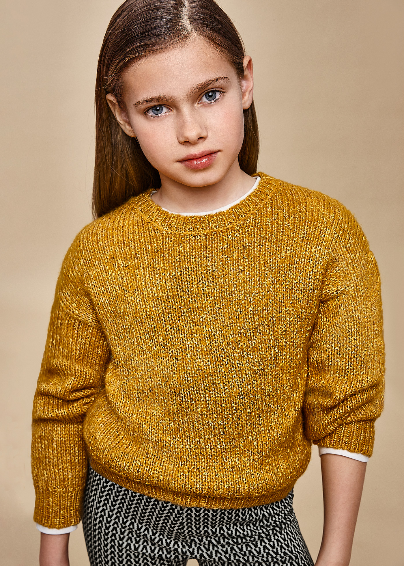 Sequined knit sweater girl | Mayoral