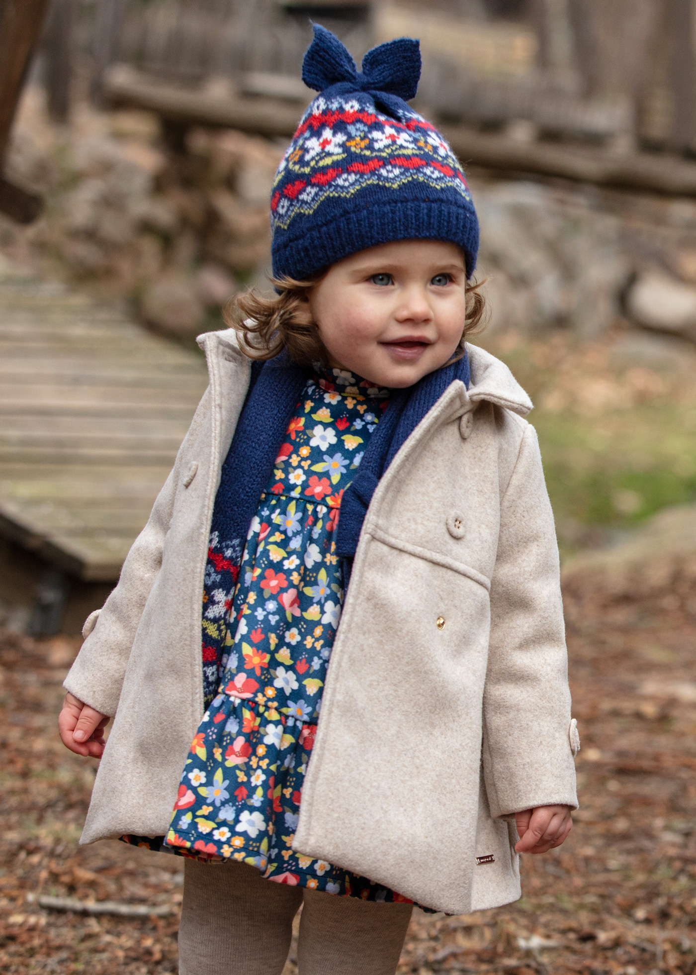 Baby printed velvet dress | Mayoral