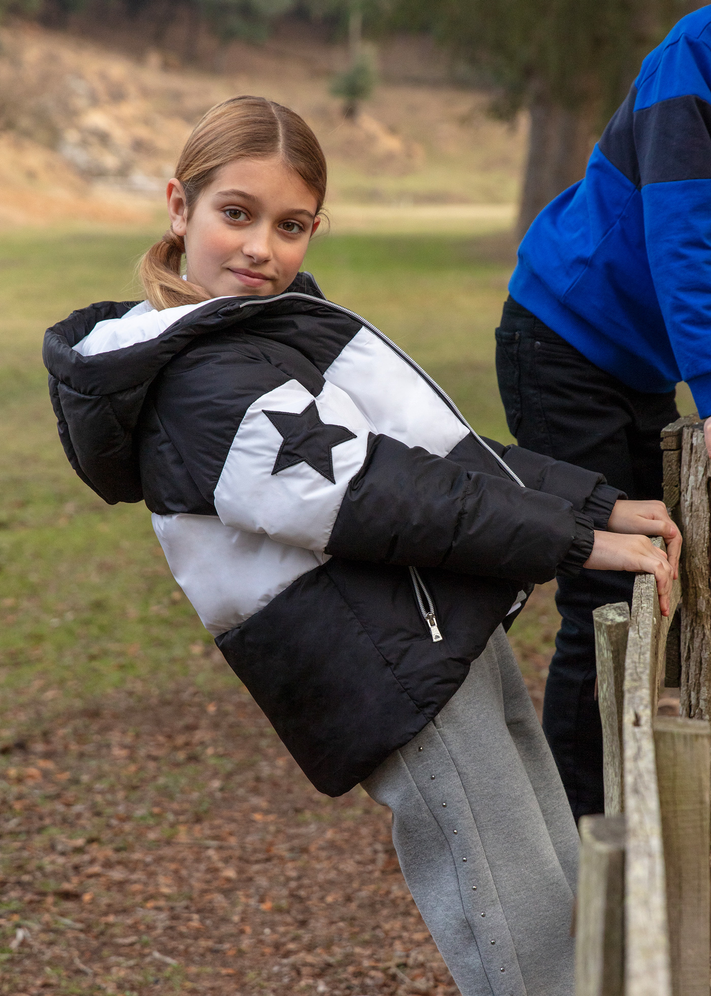 Color block puffer jacket ECO girl | Mayoral