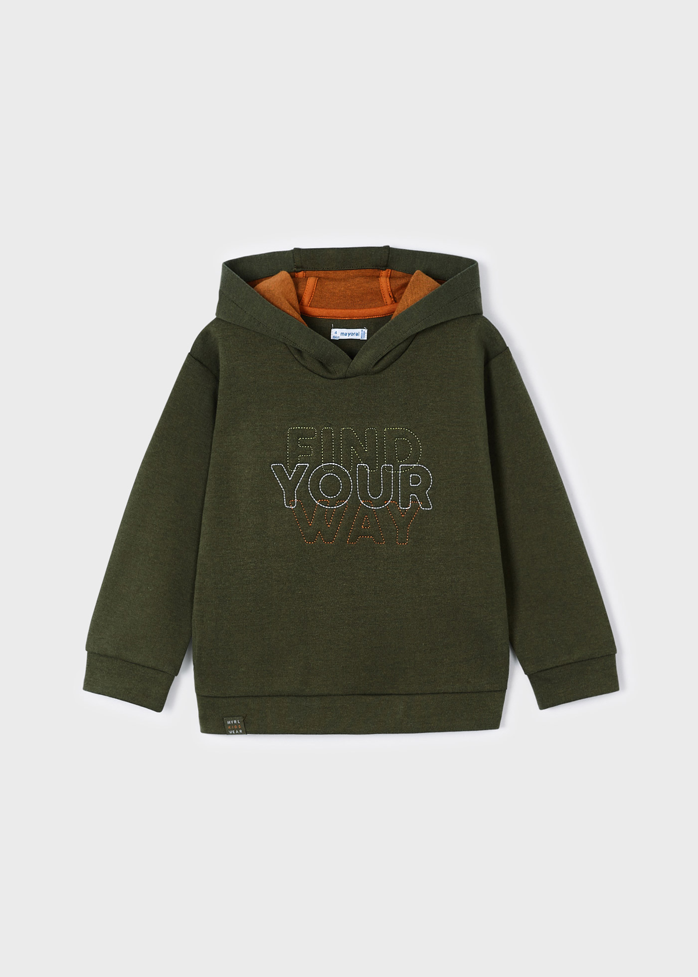 Drop shoulder interlock hoodie boy | Mayoral