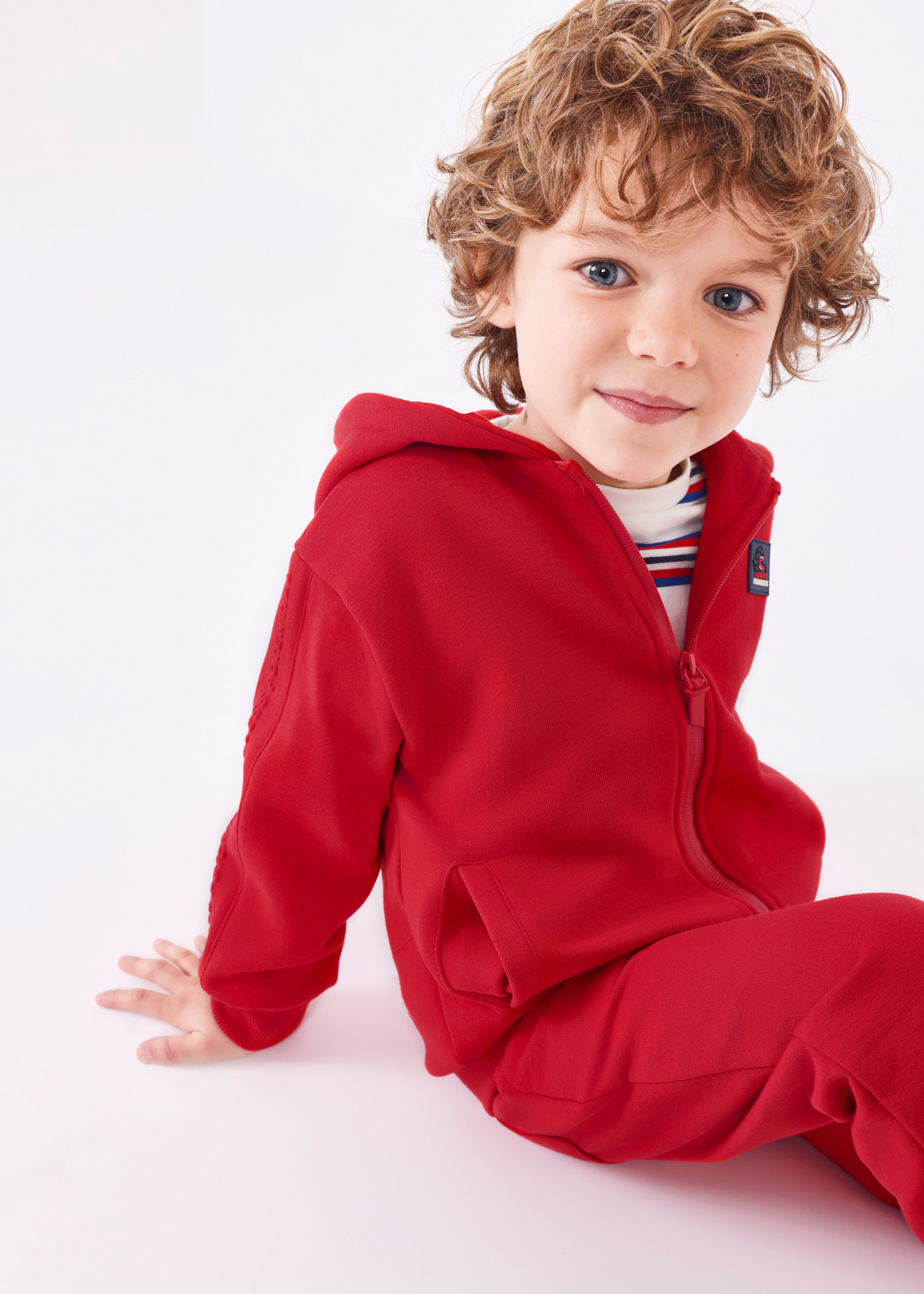 Hoodie embossed sleeves boy | Mayoral