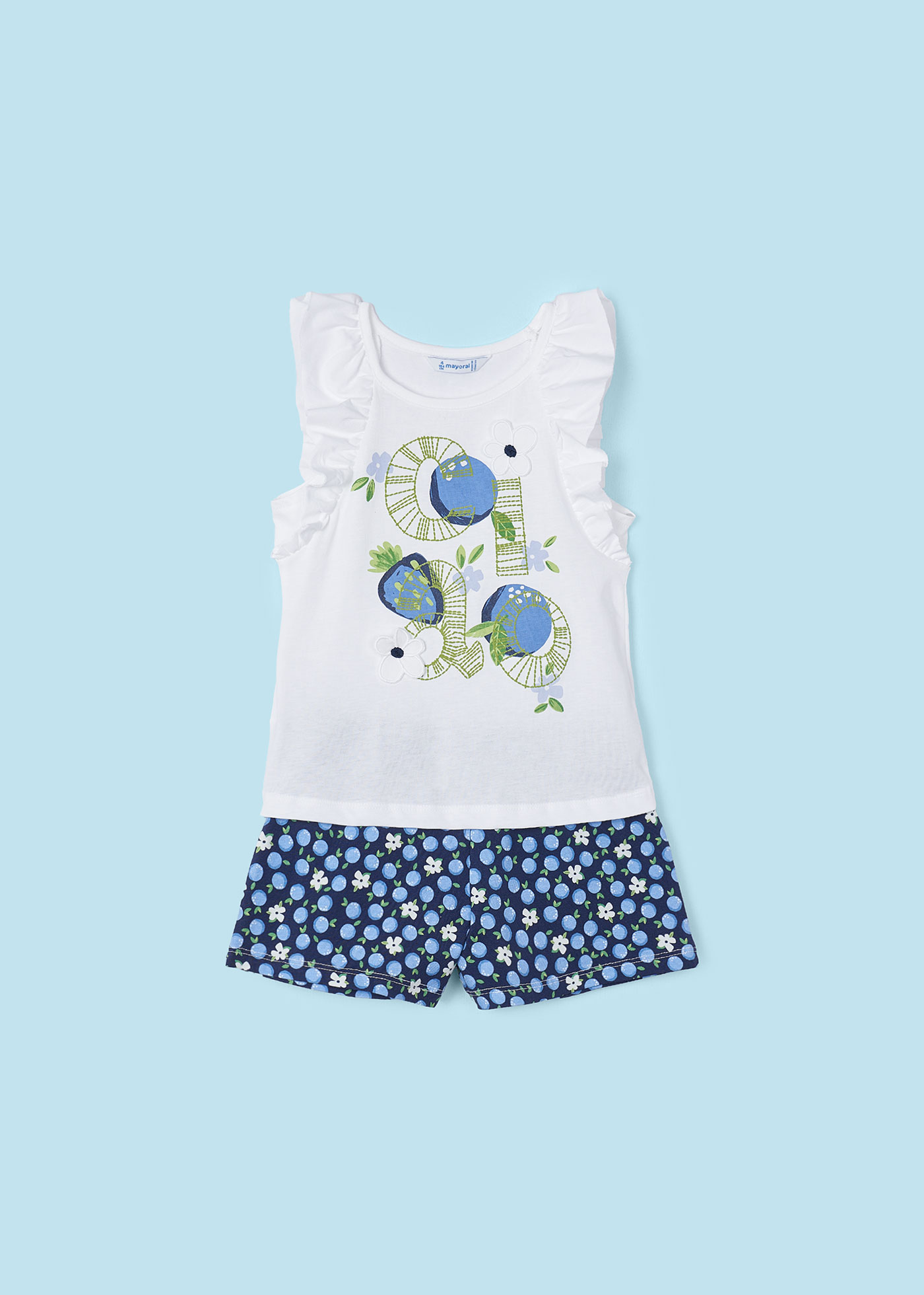 Girl 2 Piece Set Better Cotton Ink | Mayoral