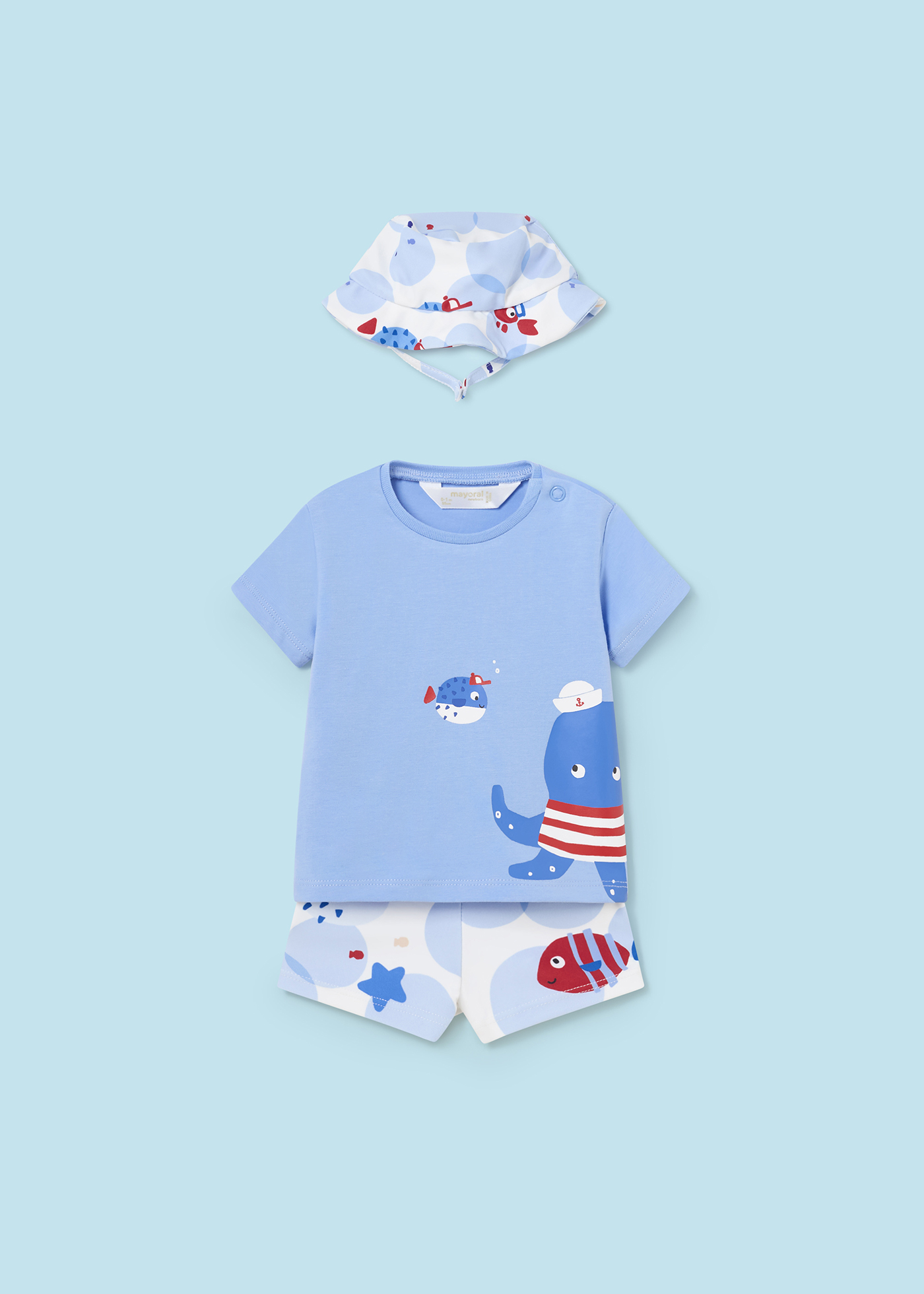 Newborn 3-piece swim set Atlantis | Mayoral