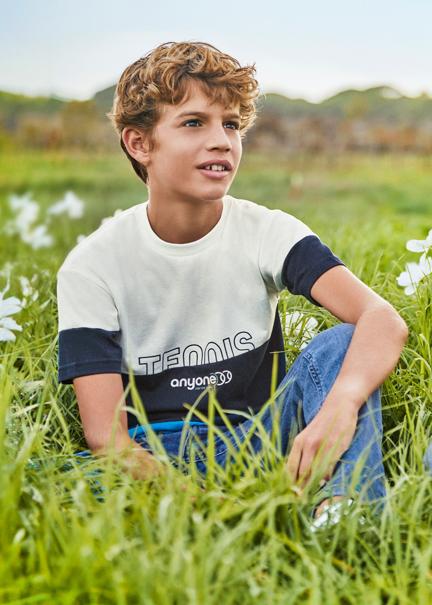 Playera bloques color Better Cotton chico Turquesa | Mayoral