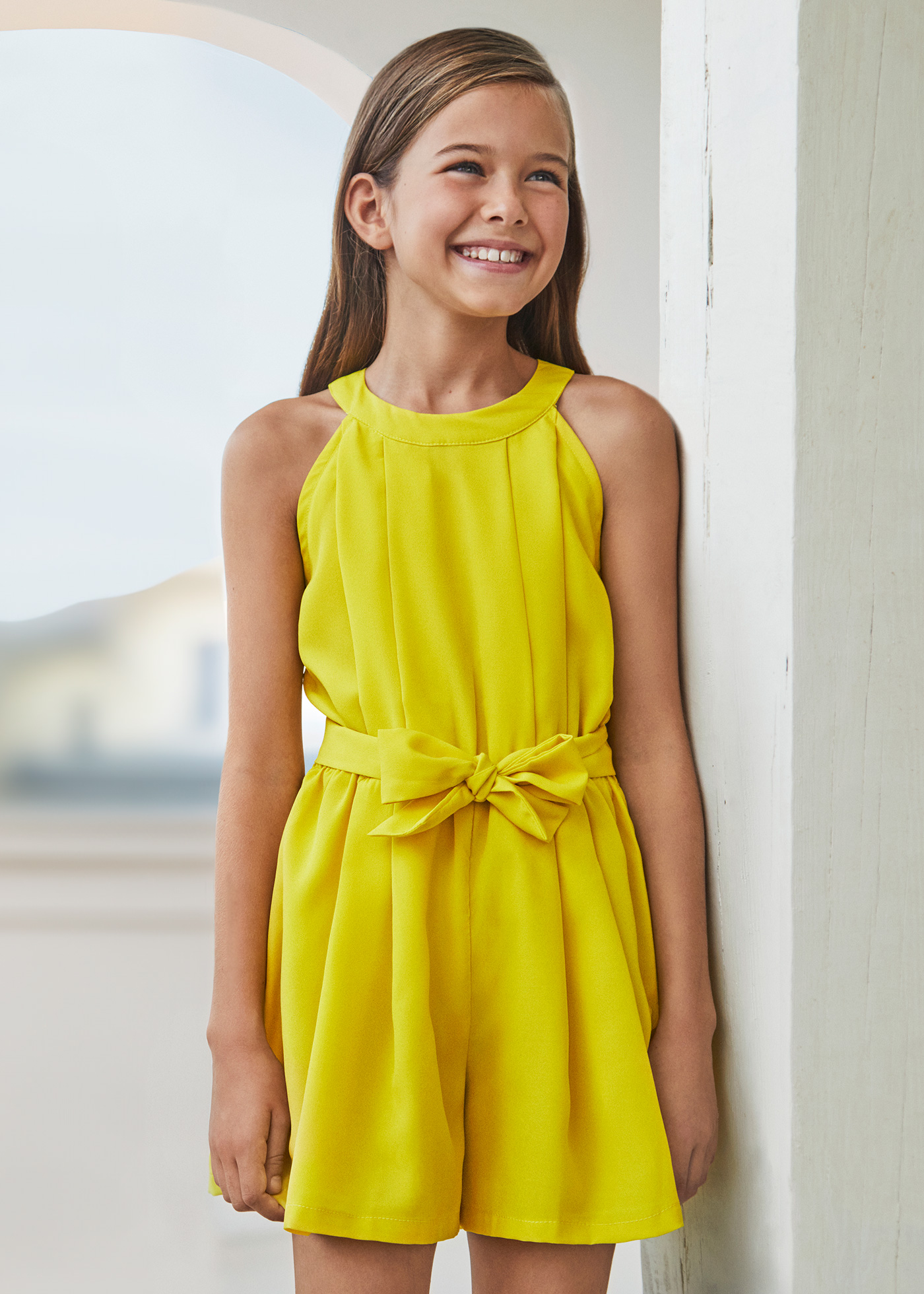 Girls crepe romper | Mayoral