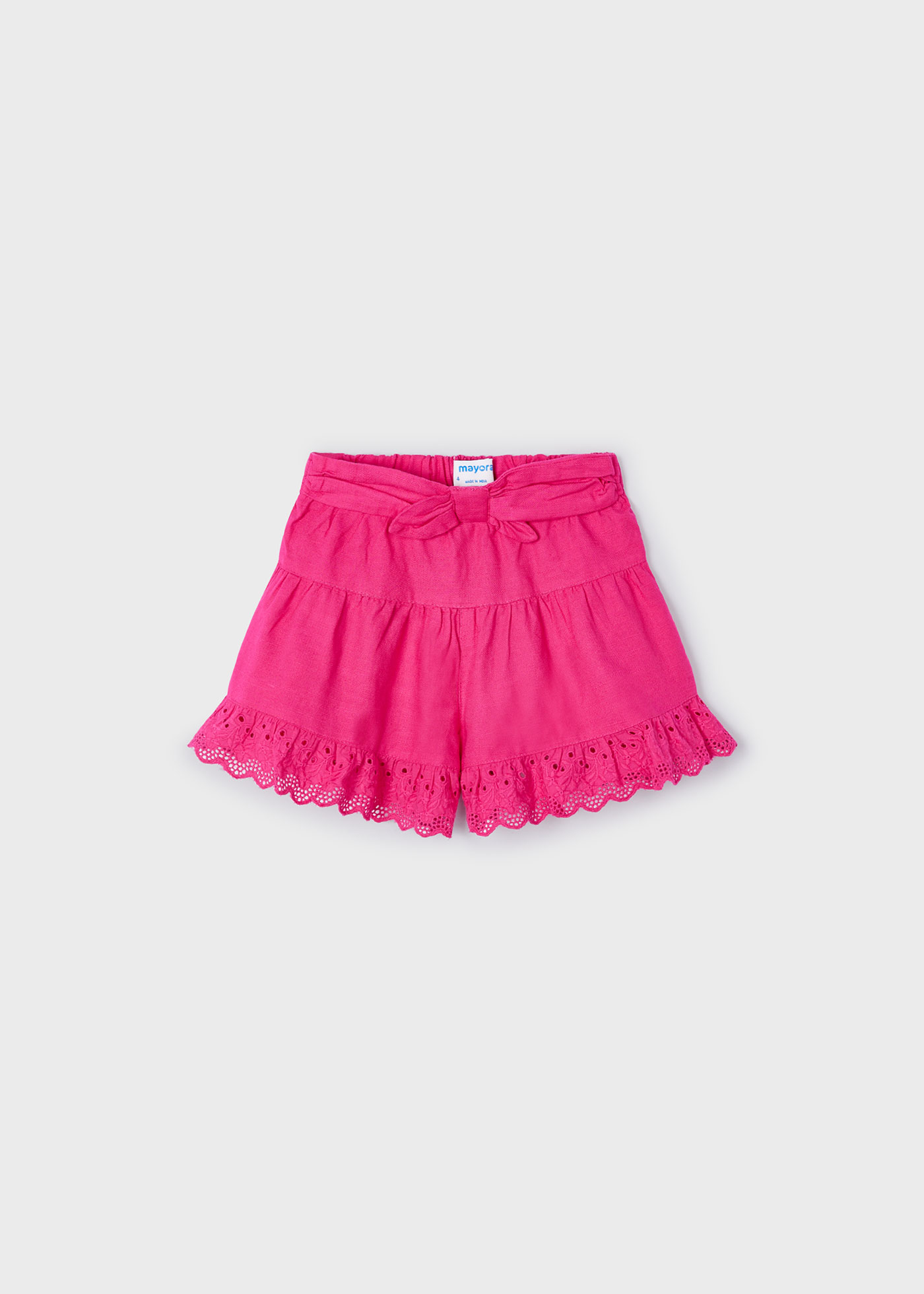 Short volant traforati bambina Fucsia | Mayoral