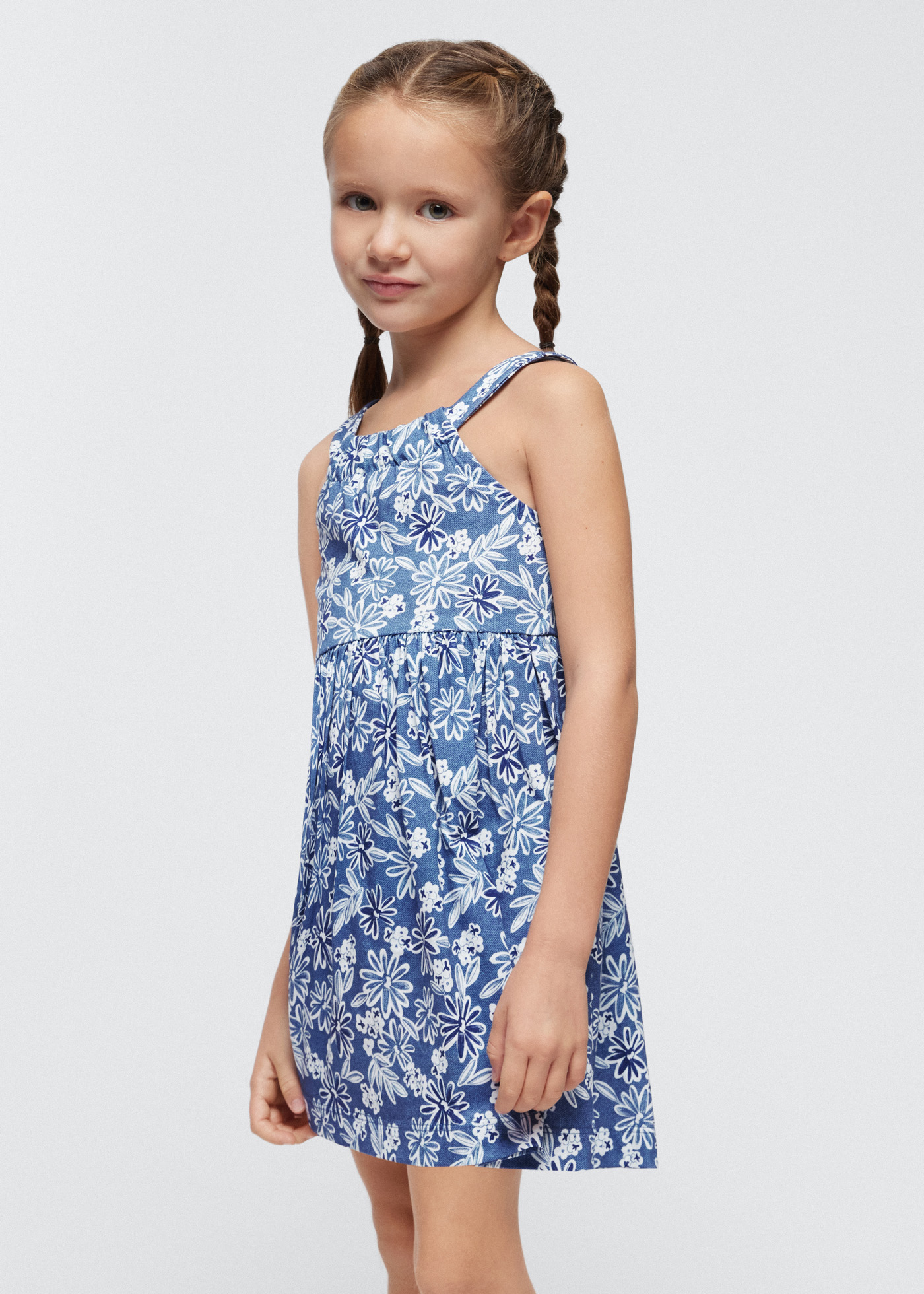 Girls printed dress Better Cotton Ink | Mayoral