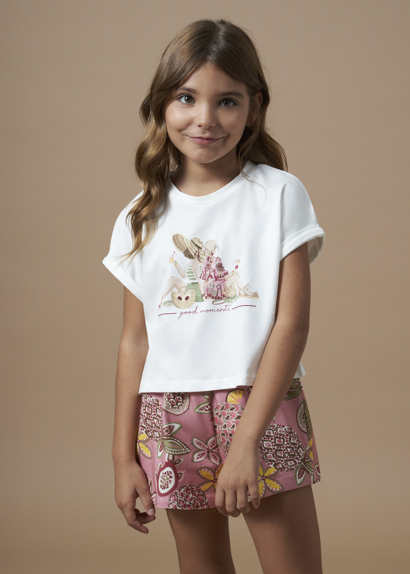 Girls 2-piece printed set Better Cotton | Mayoral
