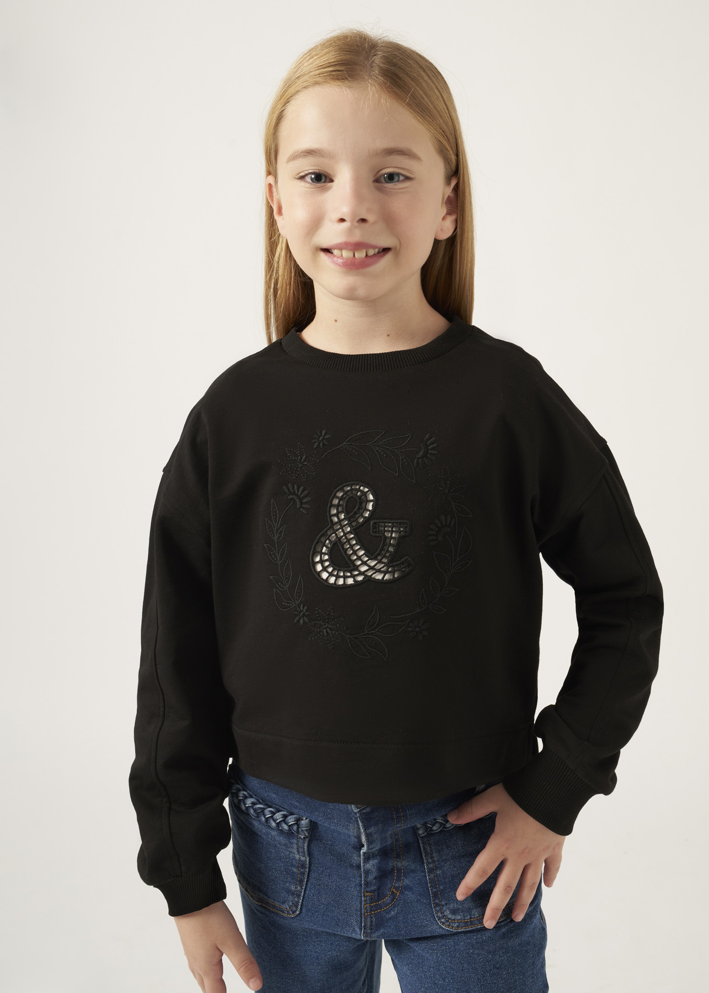 Girls drop shoulder sweatshirt | Mayoral
