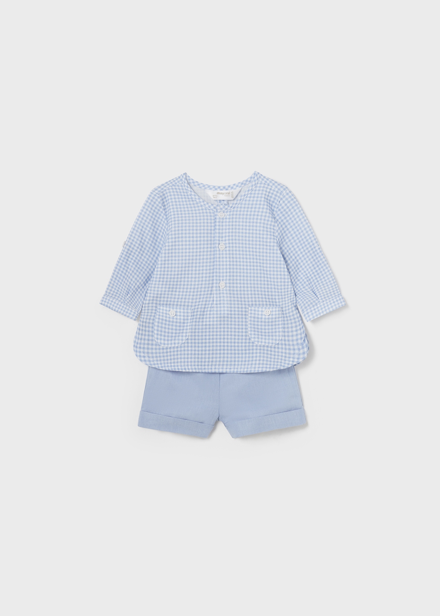 Newborn 2 Piece Gingham Set Niagara | Mayoral