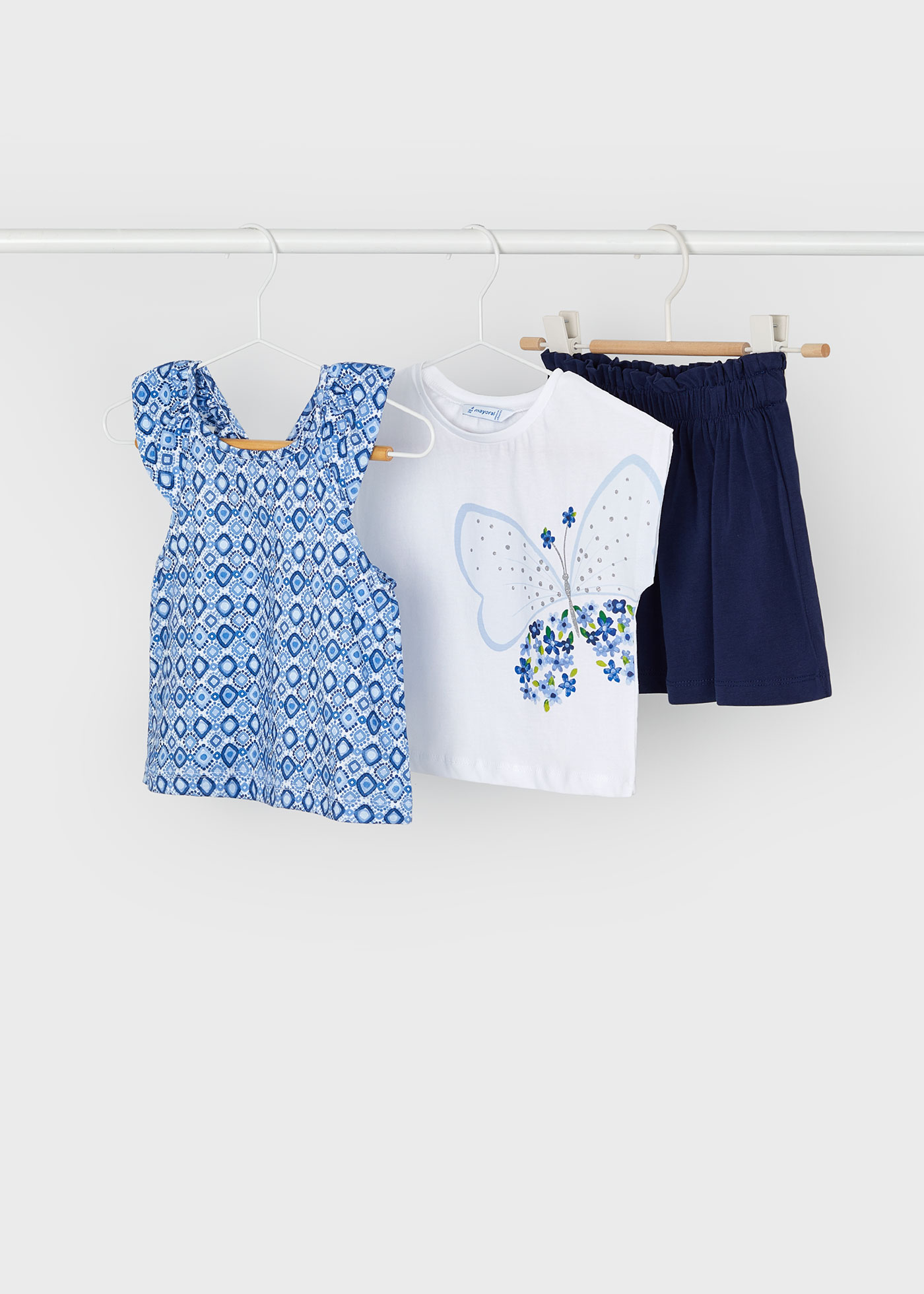 Girl 3 Piece Set Better Cotton Ink | Mayoral