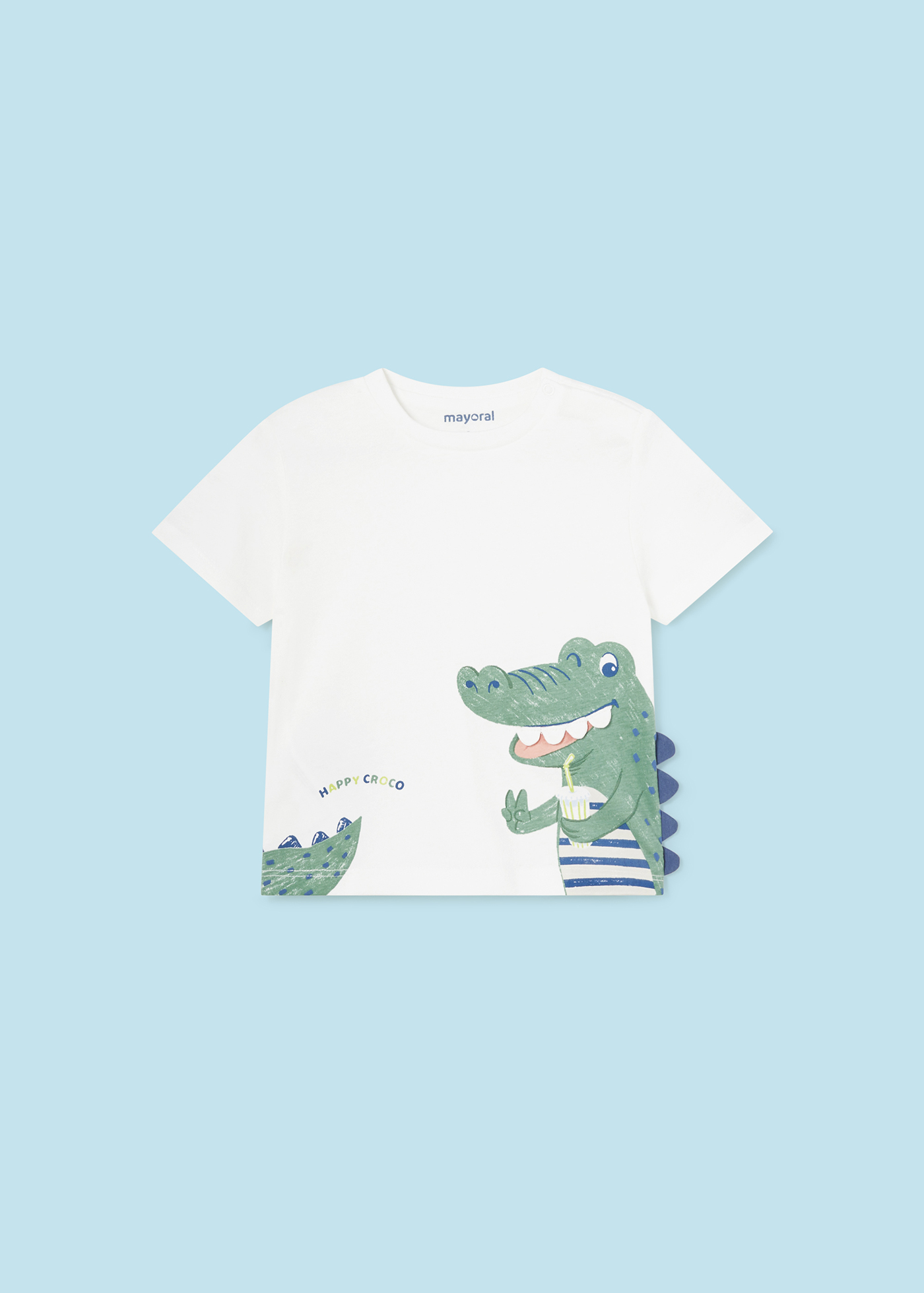 Baby Interactive T-Shirt Better Cotton Cream | Mayoral