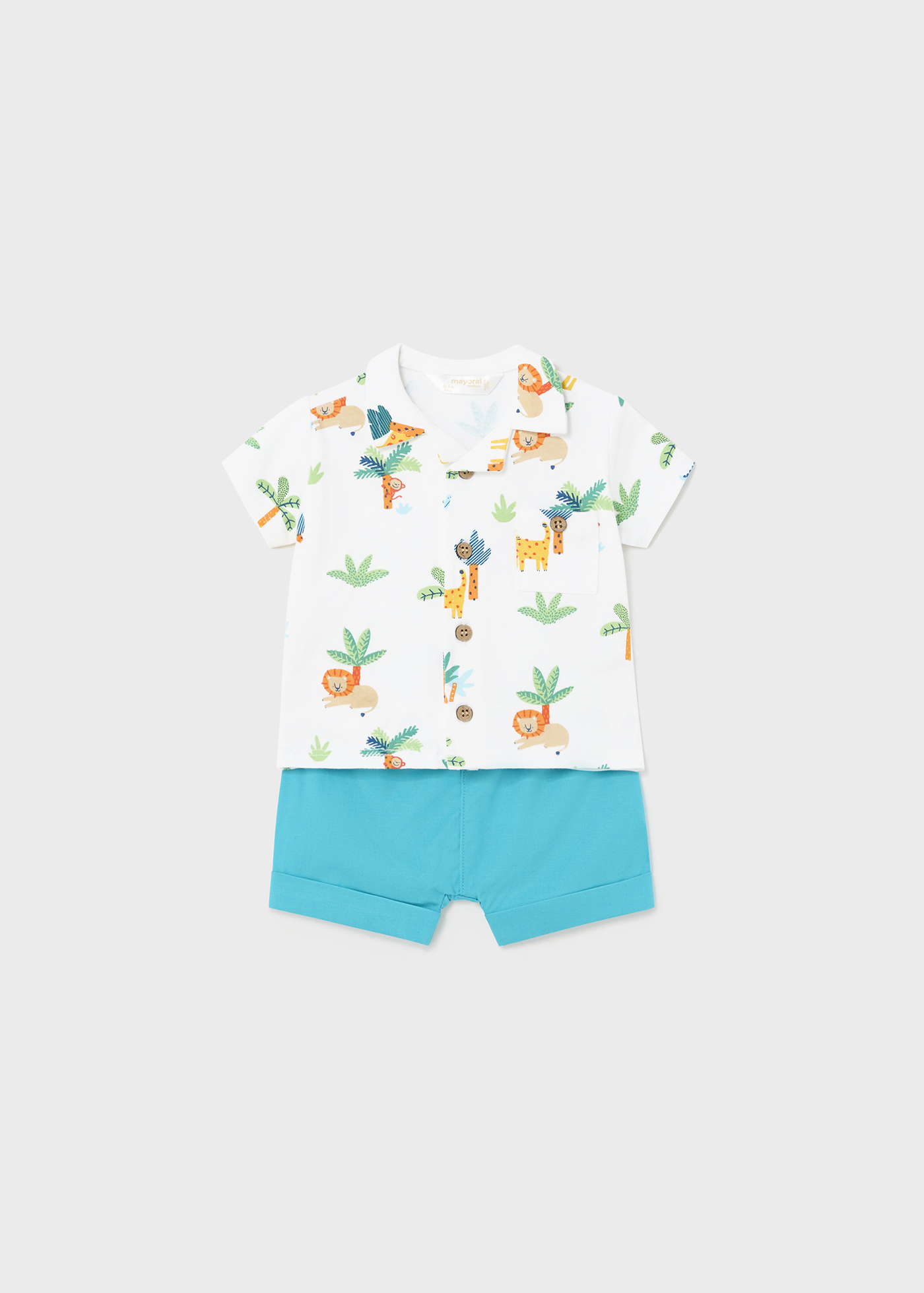 Newborn 2-piece resort set Better Cotton Nebula | Mayoral