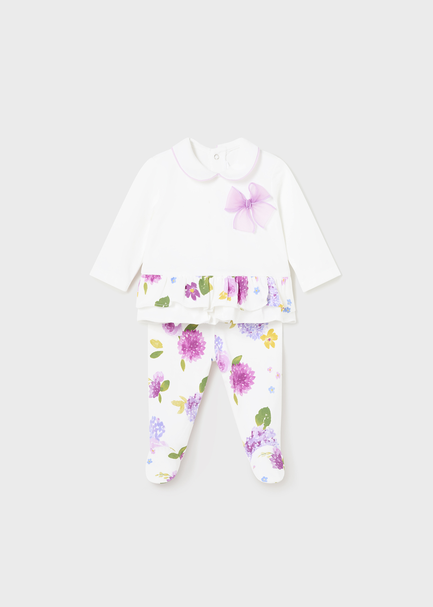 Newborn 2 Piece Flower Set Better Cotton Lullaby | Mayoral